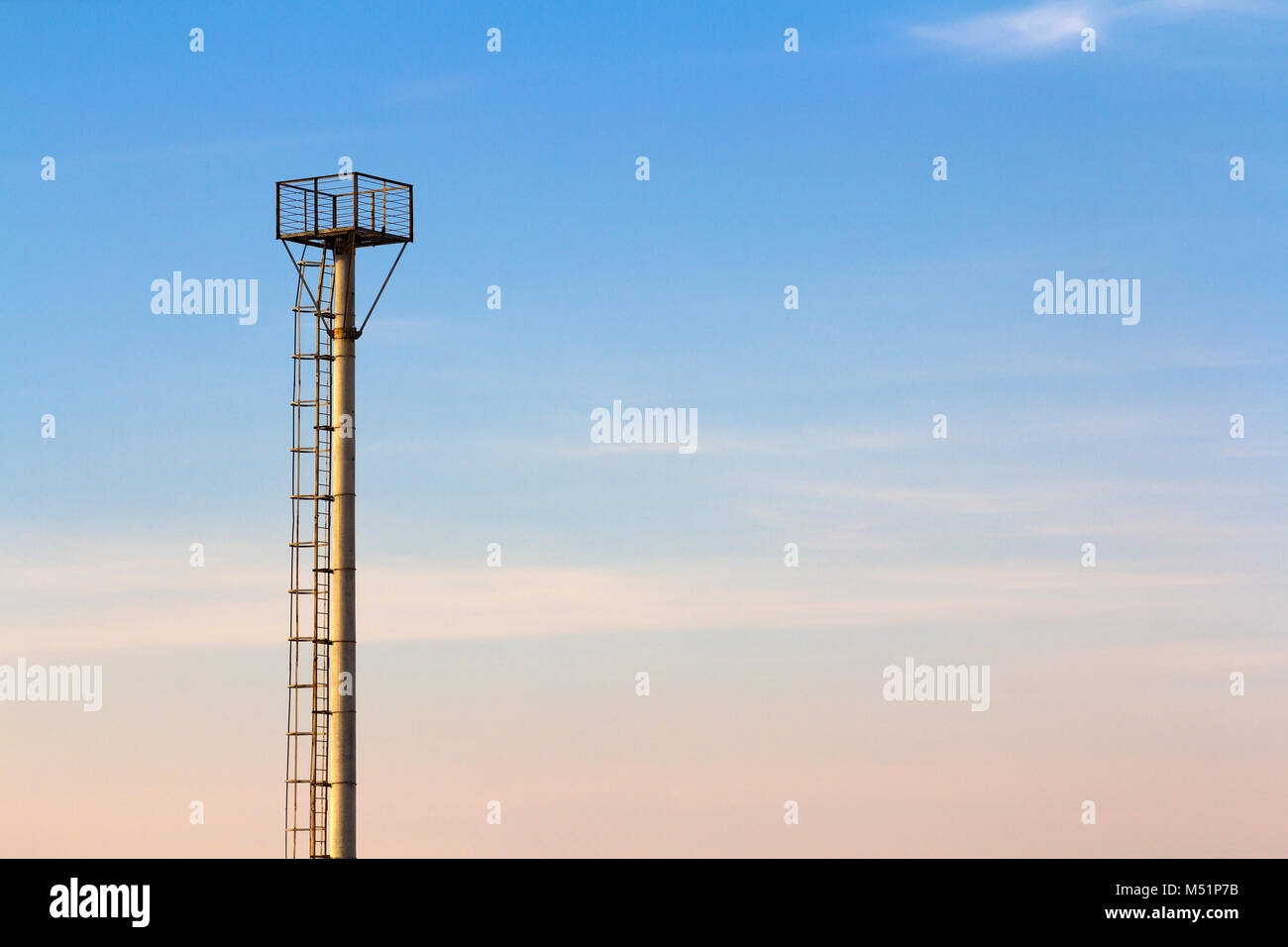 Observation tower in an agricultural area Stock Photo - Alamy