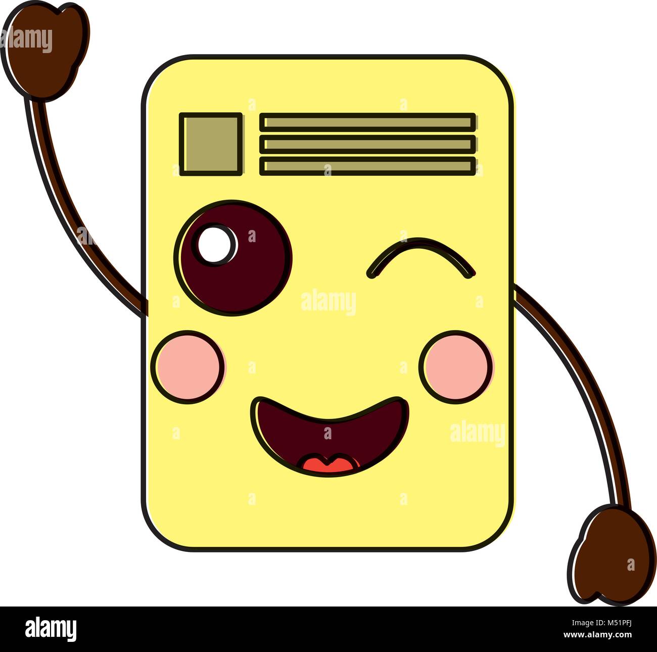 Emoji wink expression image hi-res stock photography and images - Alamy