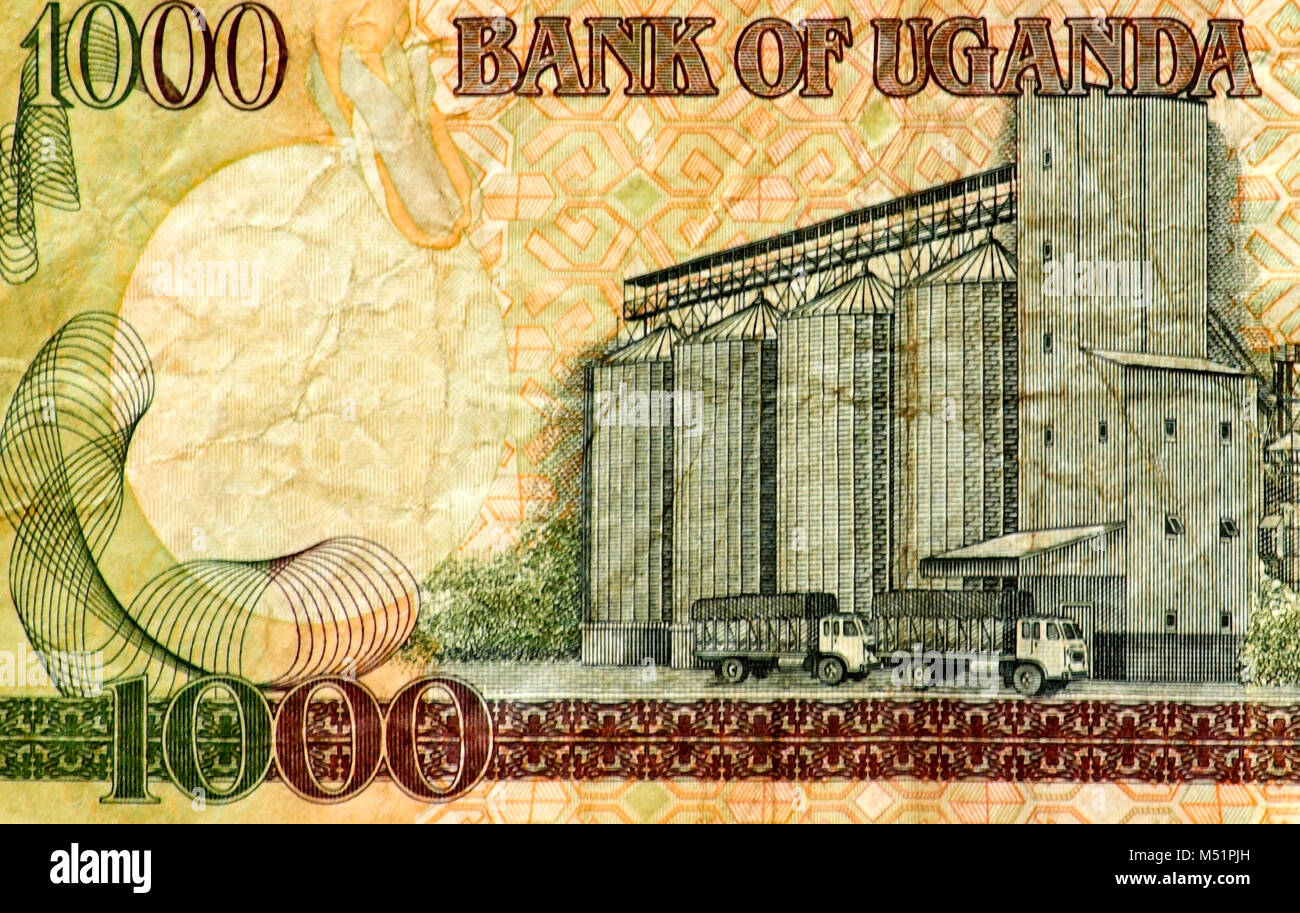 Uganda One Thousand 1000 Shilling Bank Note Stock Photo - Alamy