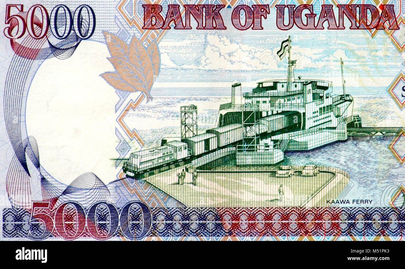 Uganda Five Thousand 5000 Shilling Bank Note Stock Photo - Alamy