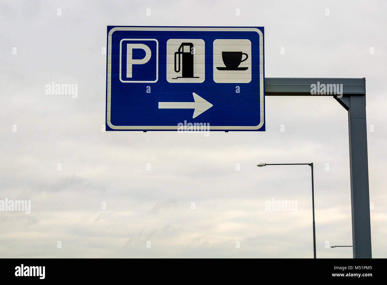 Gas Station Highway Sign