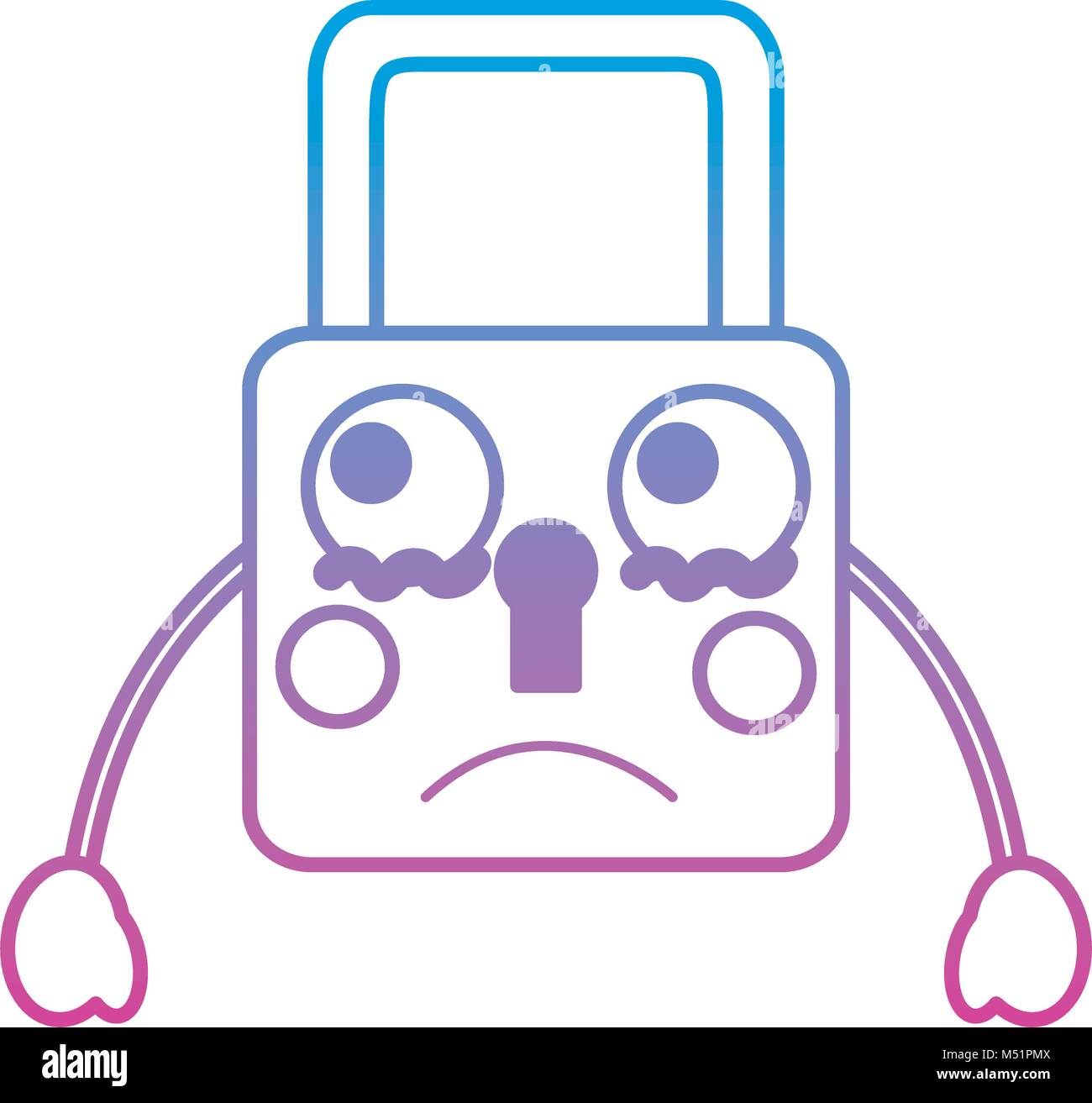 safety lock sad emoji icon image Stock Vector Image & Art - Alamy