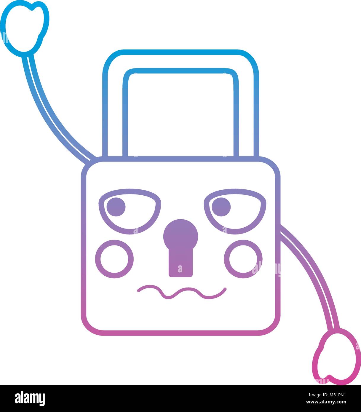 safety lock angry emoji icon image Stock Vector Image & Art - Alamy
