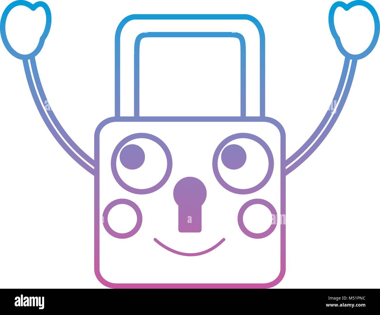 safety lock happy emoji icon image Stock Vector Image & Art - Alamy