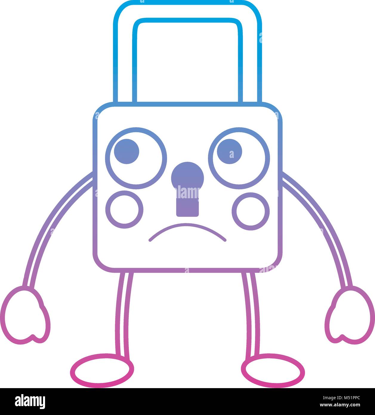 safety lock sad emoji icon image Stock Vector Image & Art - Alamy