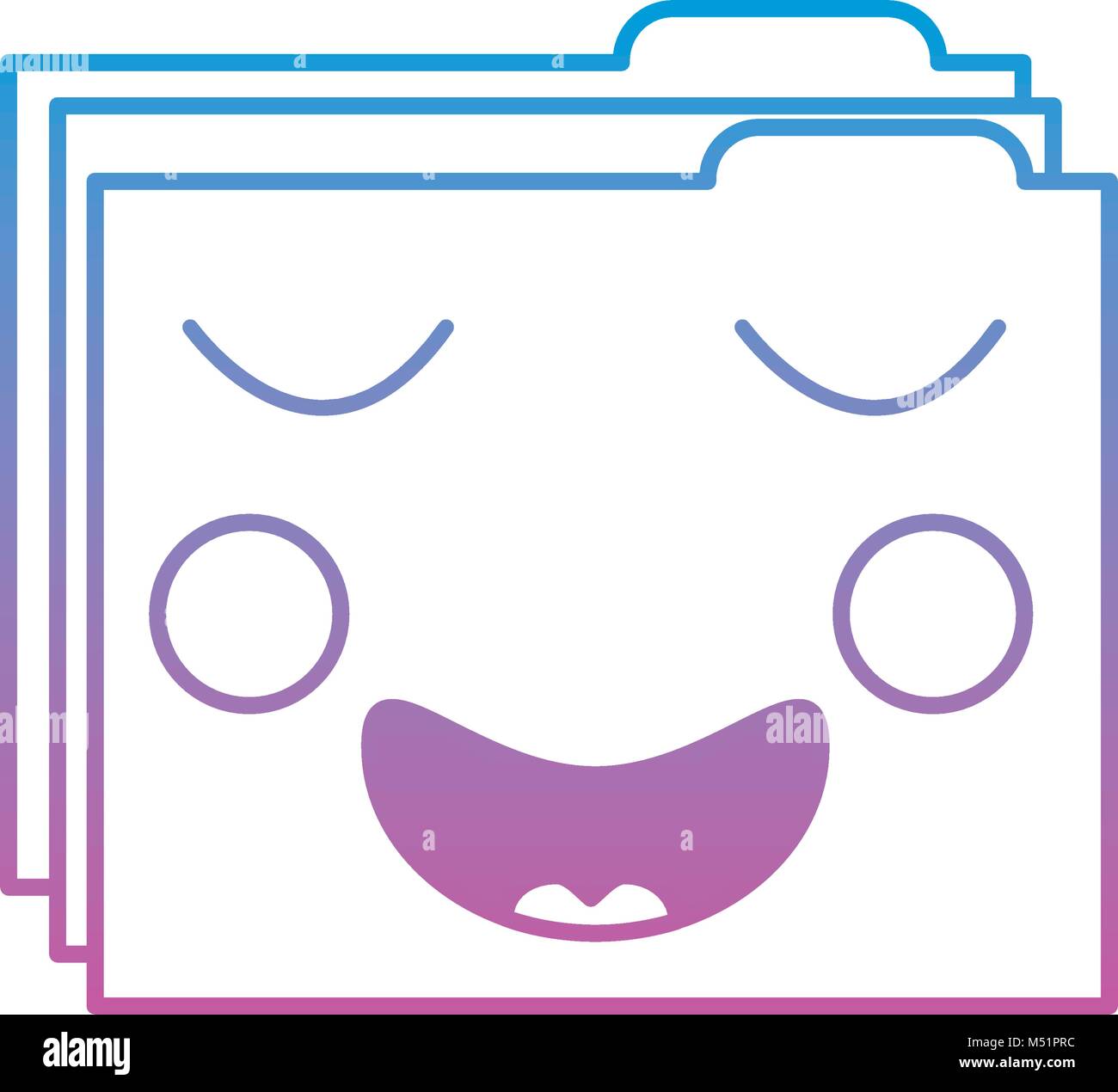 file folder happy emoji icon image Stock Vector Image & Art - Alamy