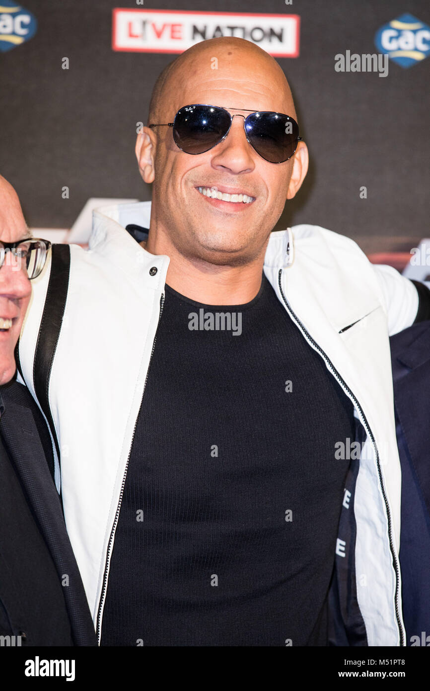 Vin Diesel attends red carpet at the Global Premiere for Fast and ...