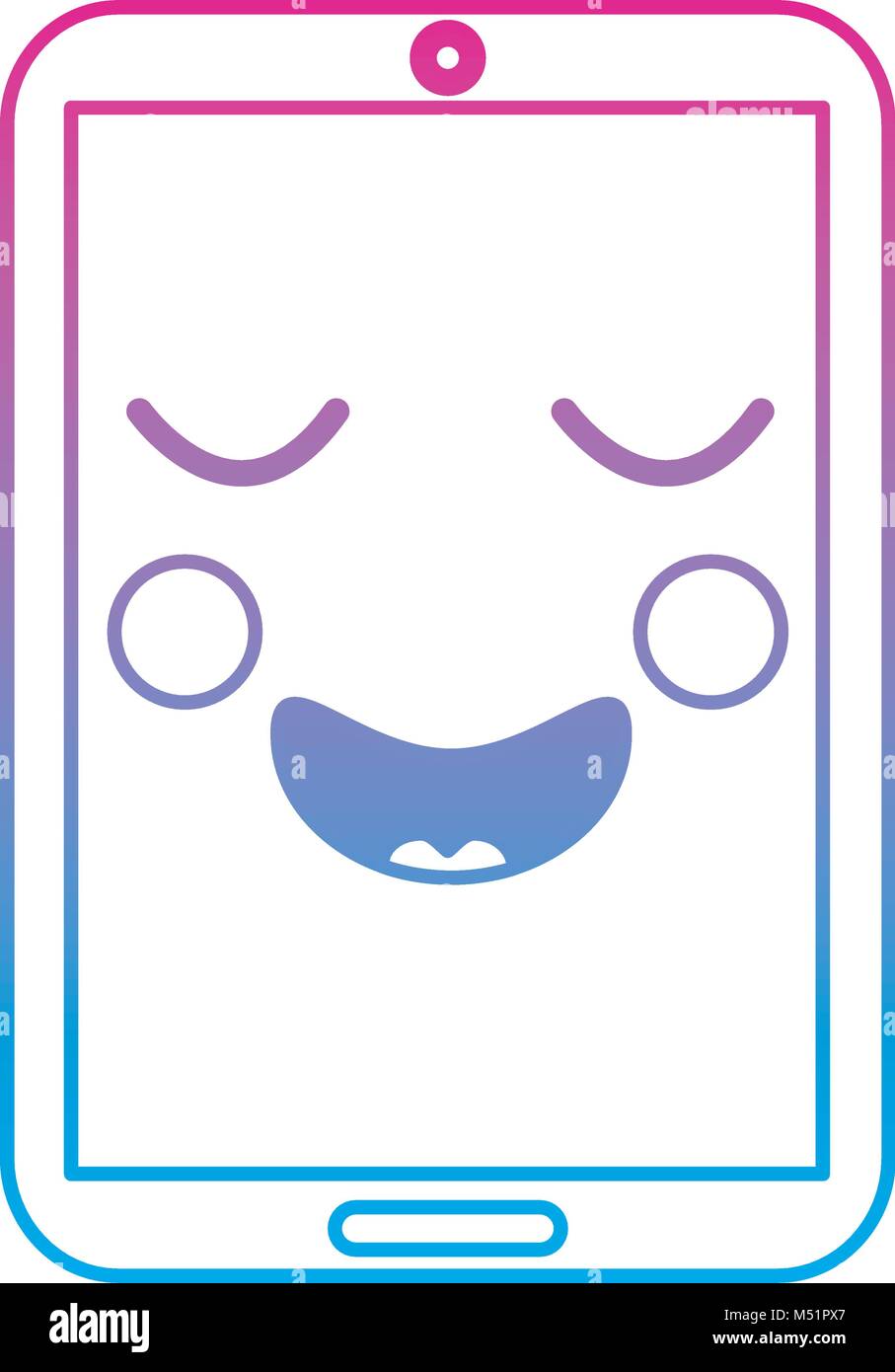 cellphone happy emoji icon image Stock Vector Image & Art - Alamy