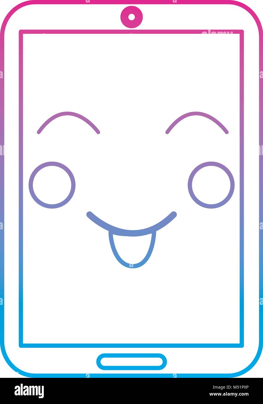 cellphone happy emoji icon image Stock Vector Image & Art - Alamy