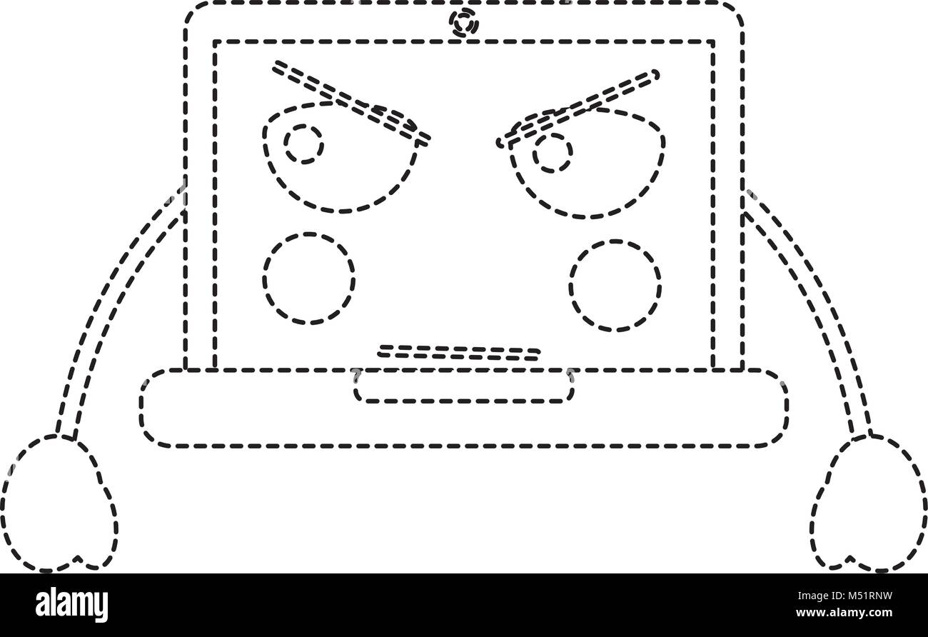 laptop angry computer emoji icon image Stock Vector Image & Art - Alamy