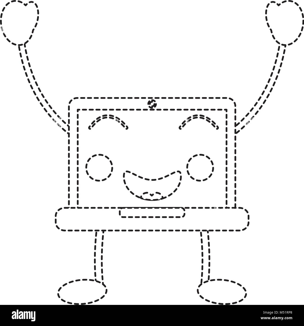 laptop computer happy emoji icon image Stock Vector Image & Art - Alamy