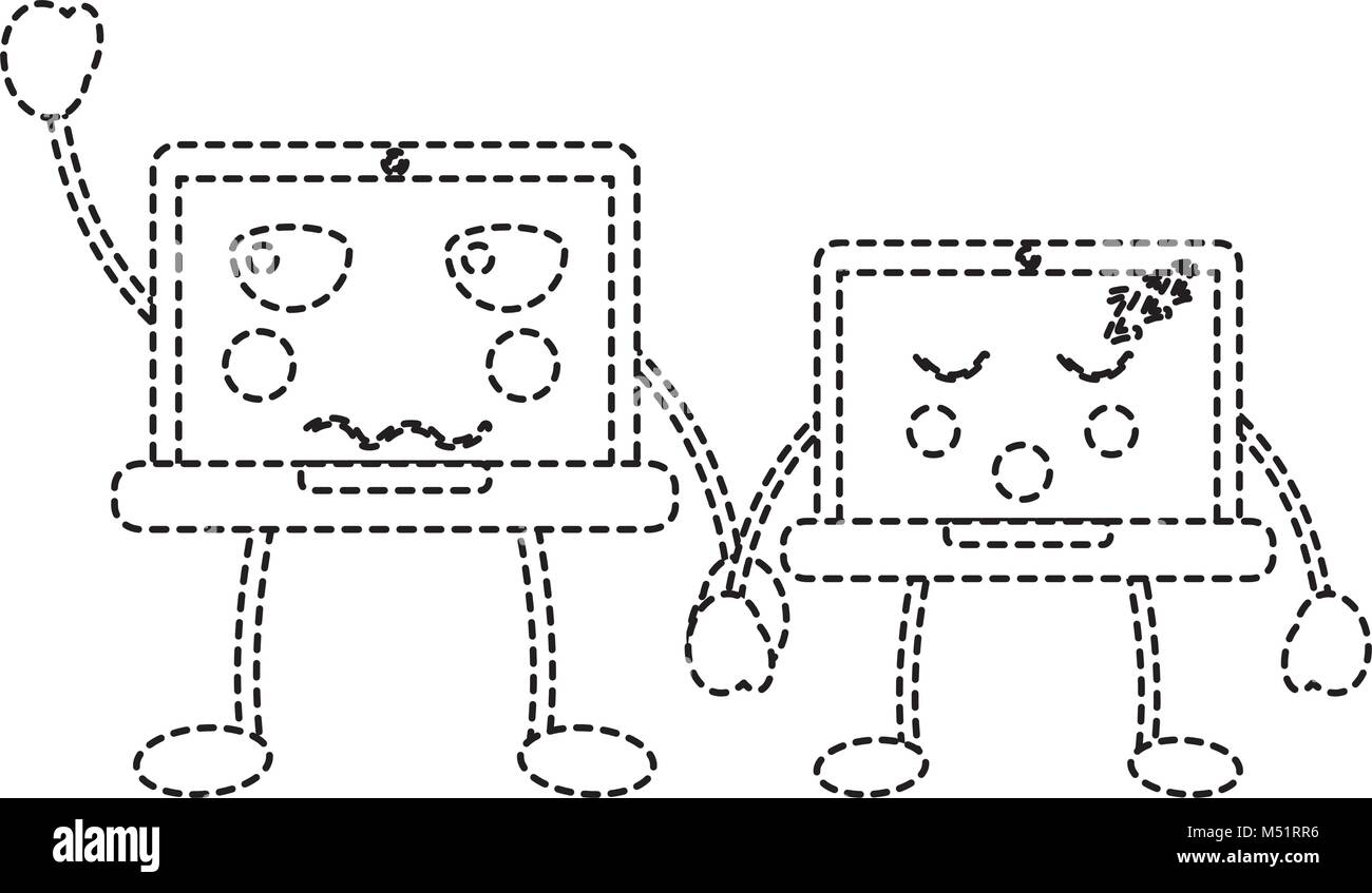 Laptop face Black and White Stock Photos & Images - Alamy