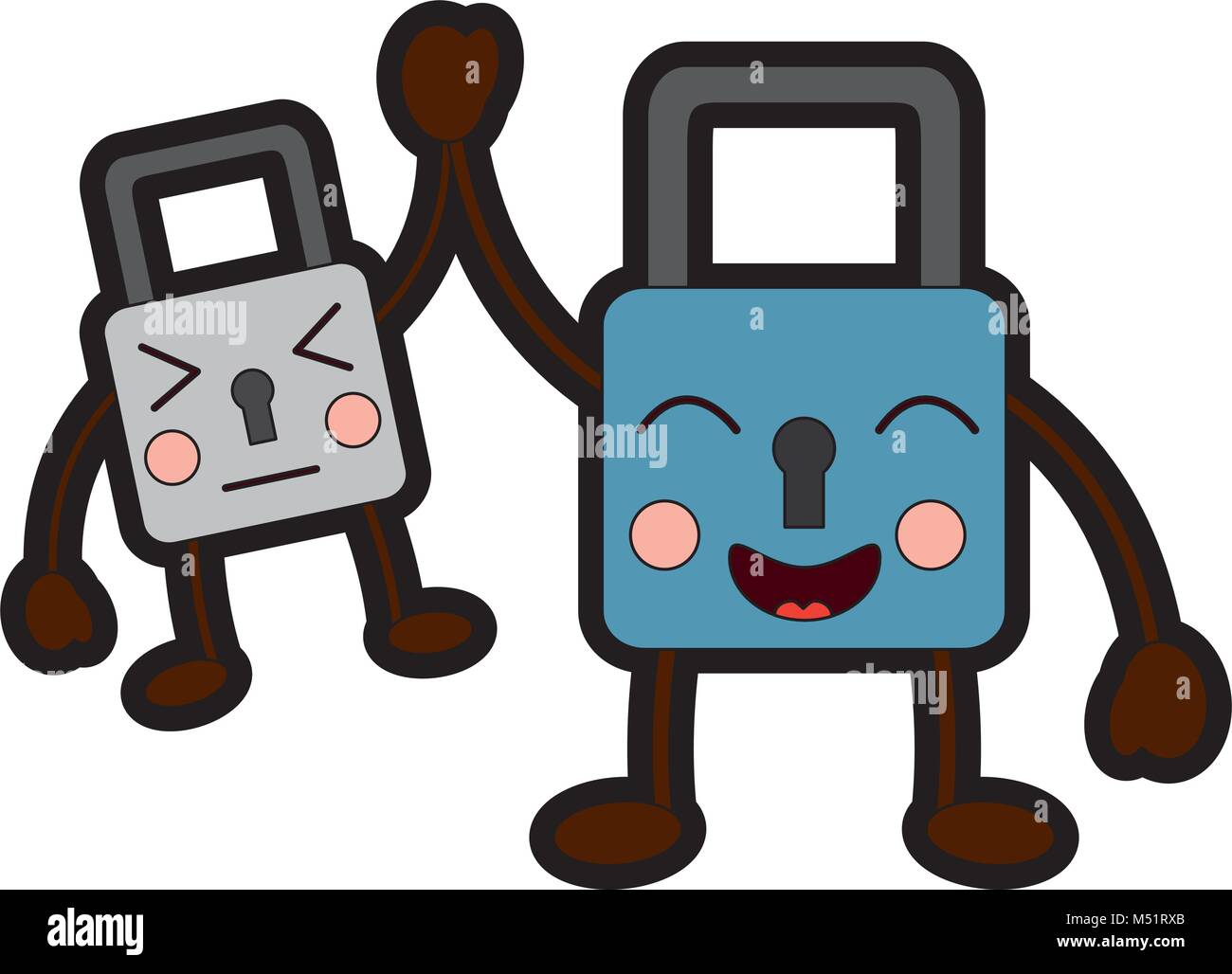 safety locks emoji icon image Stock Vector Image & Art - Alamy