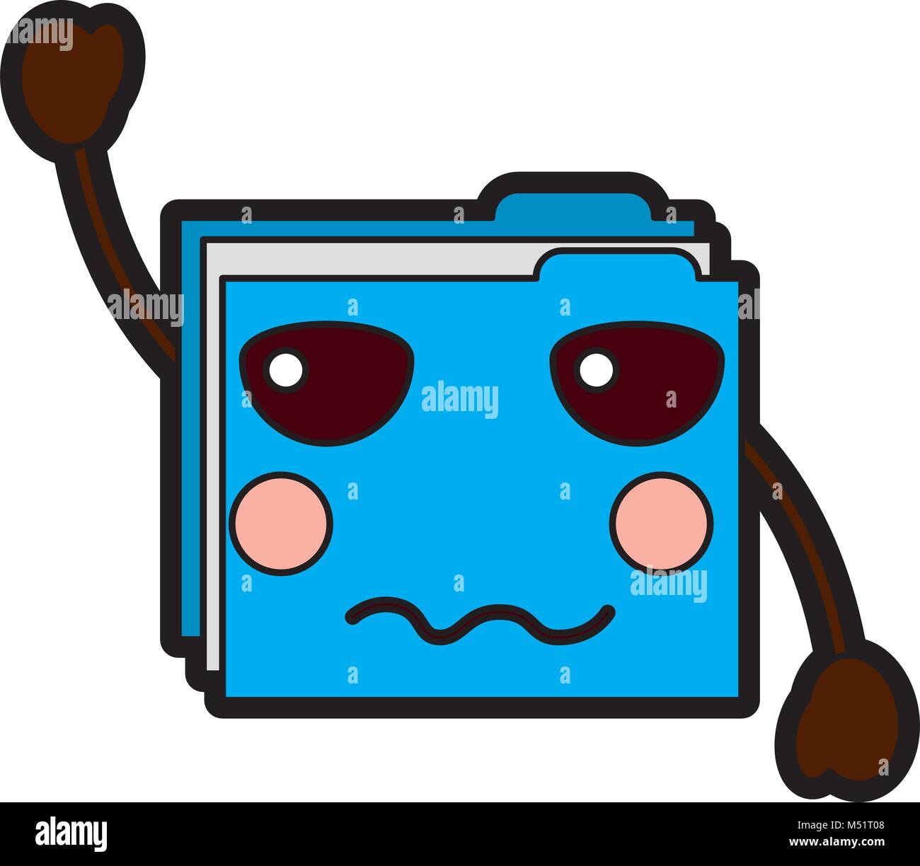 file folder angry emoji icon image Stock Vector Image & Art - Alamy