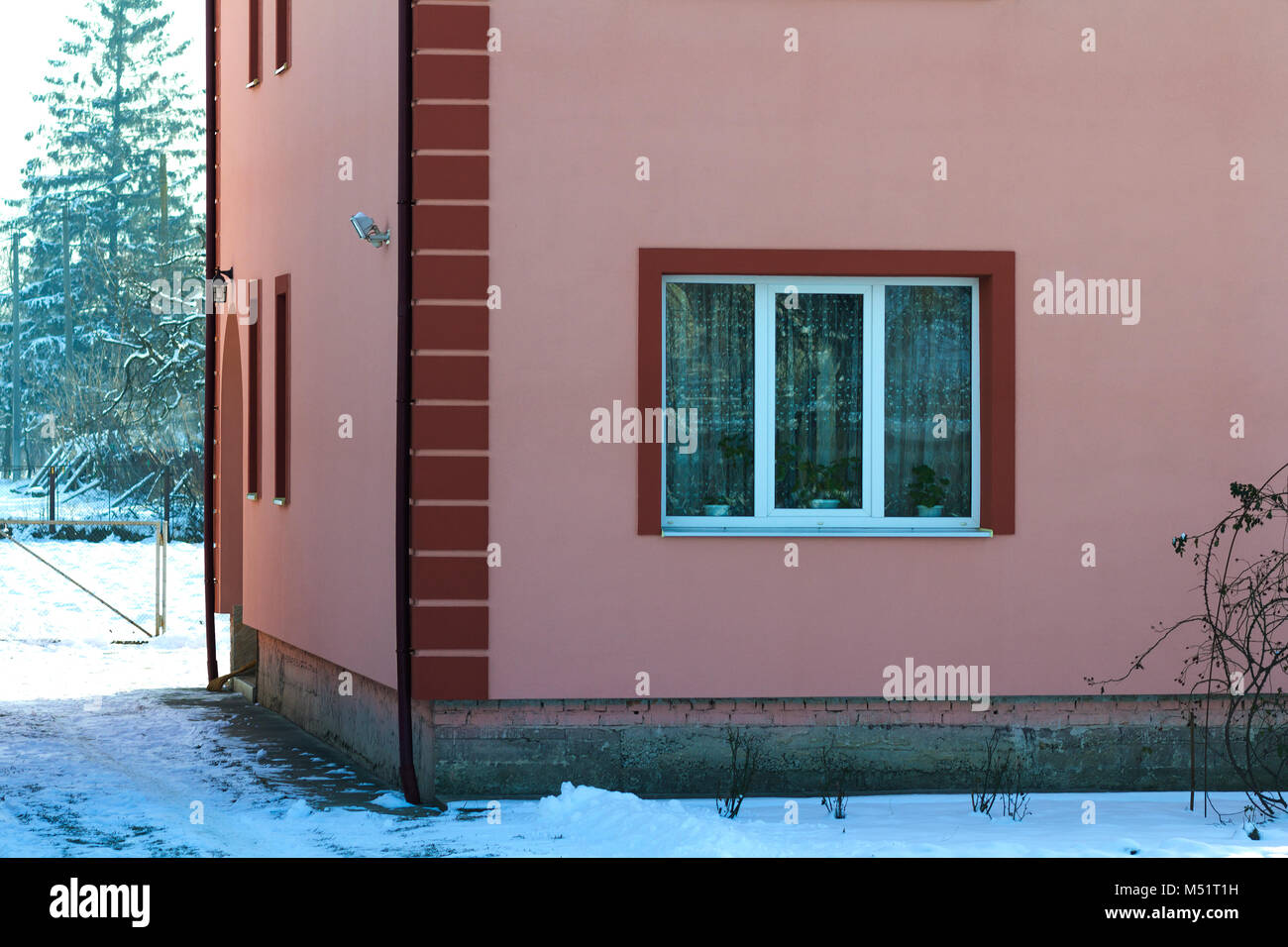 Close-up detail of new modern house Stock Photo - Alamy
