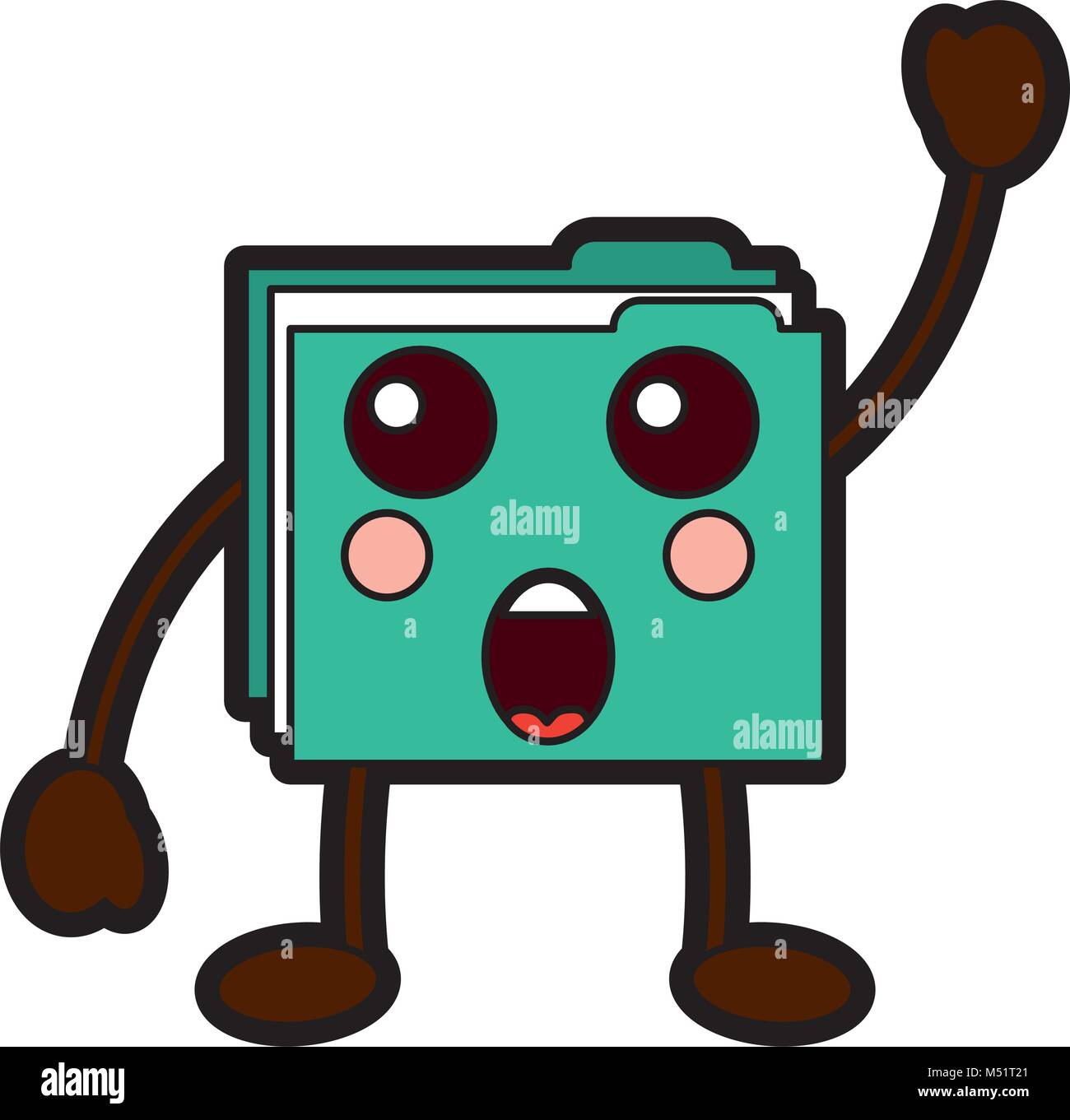 file folder surprised emoji icon image Stock Vector Image & Art - Alamy