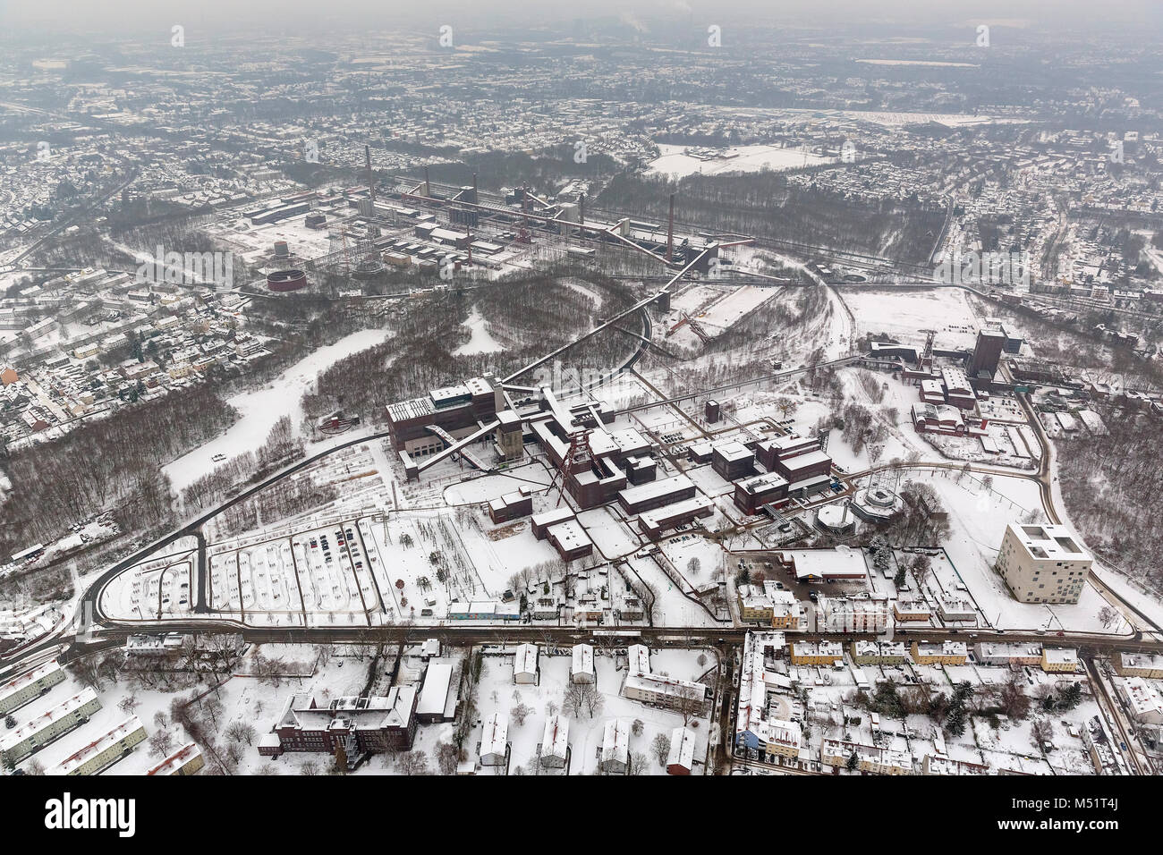 Aerial view, double, winding tower, Sanaa building design school ...