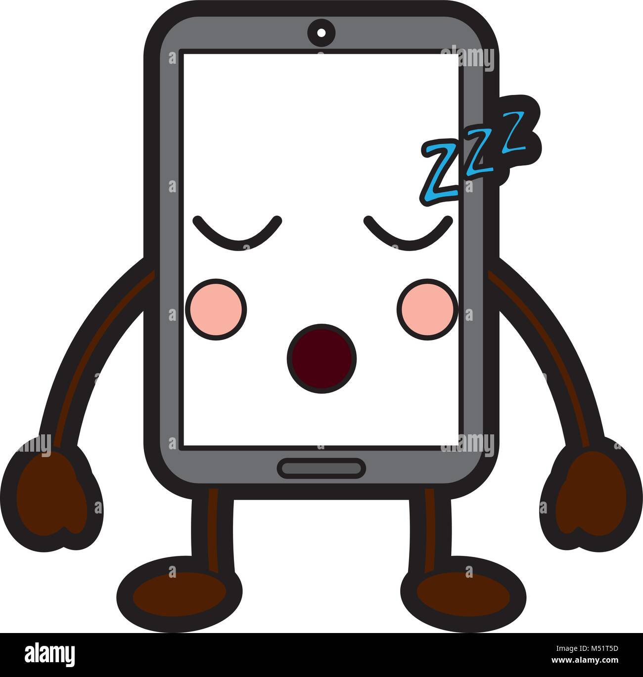 cellphone sleeping emoji icon image Stock Vector Image & Art - Alamy