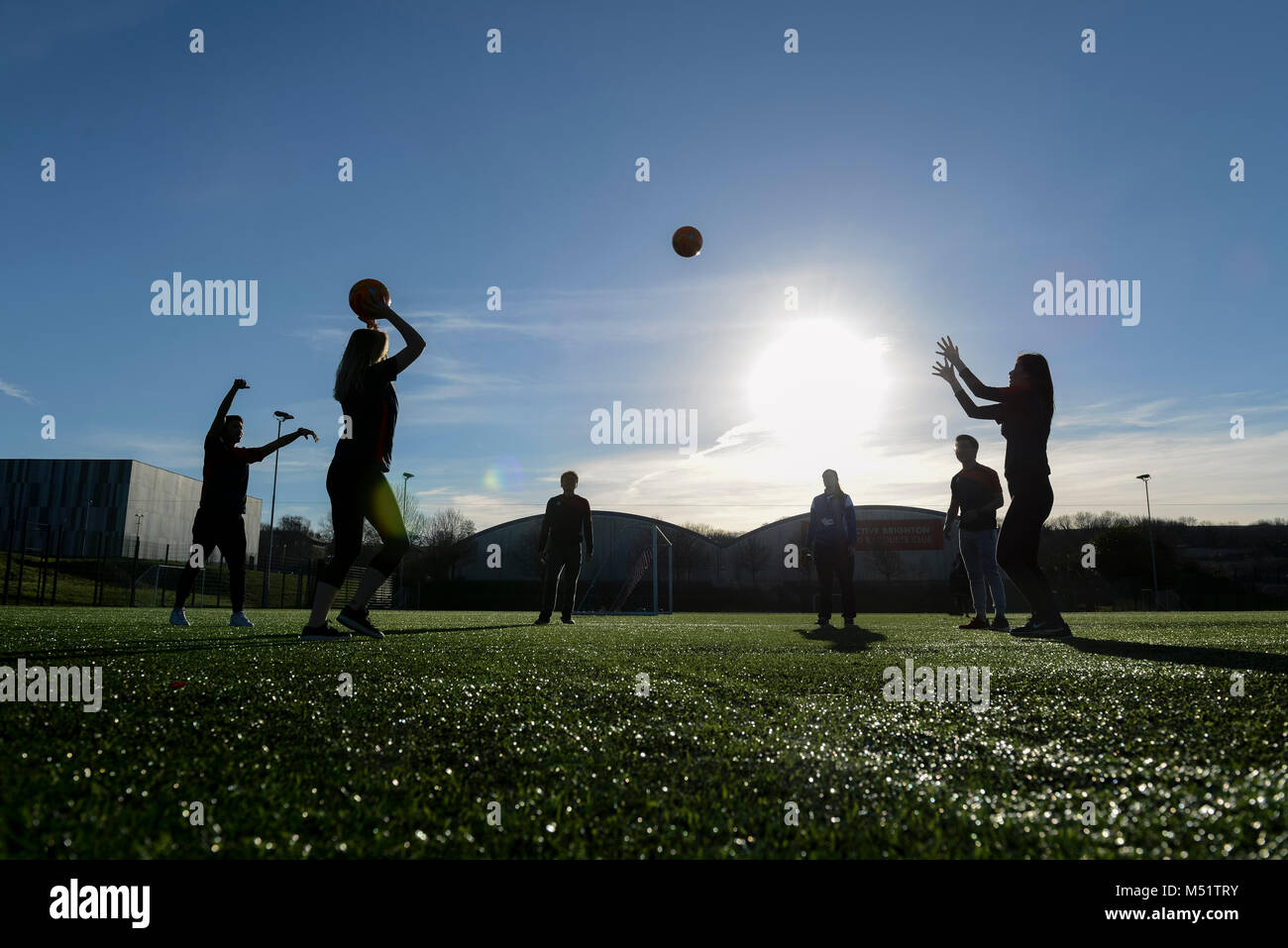 Pe teacher football hi-res stock photography and images - Alamy