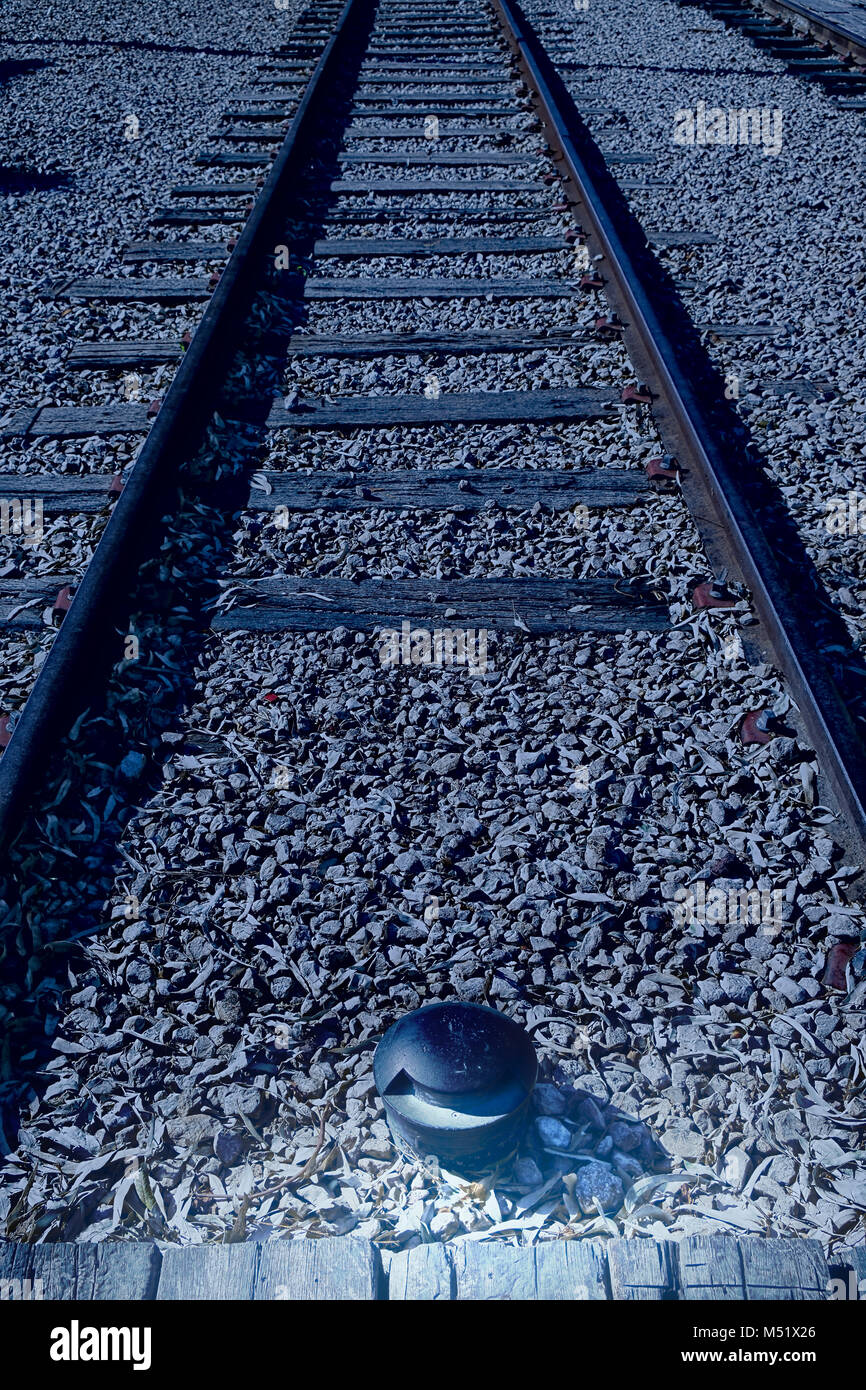 Single-track Railway Line Stock Photo - Alamy