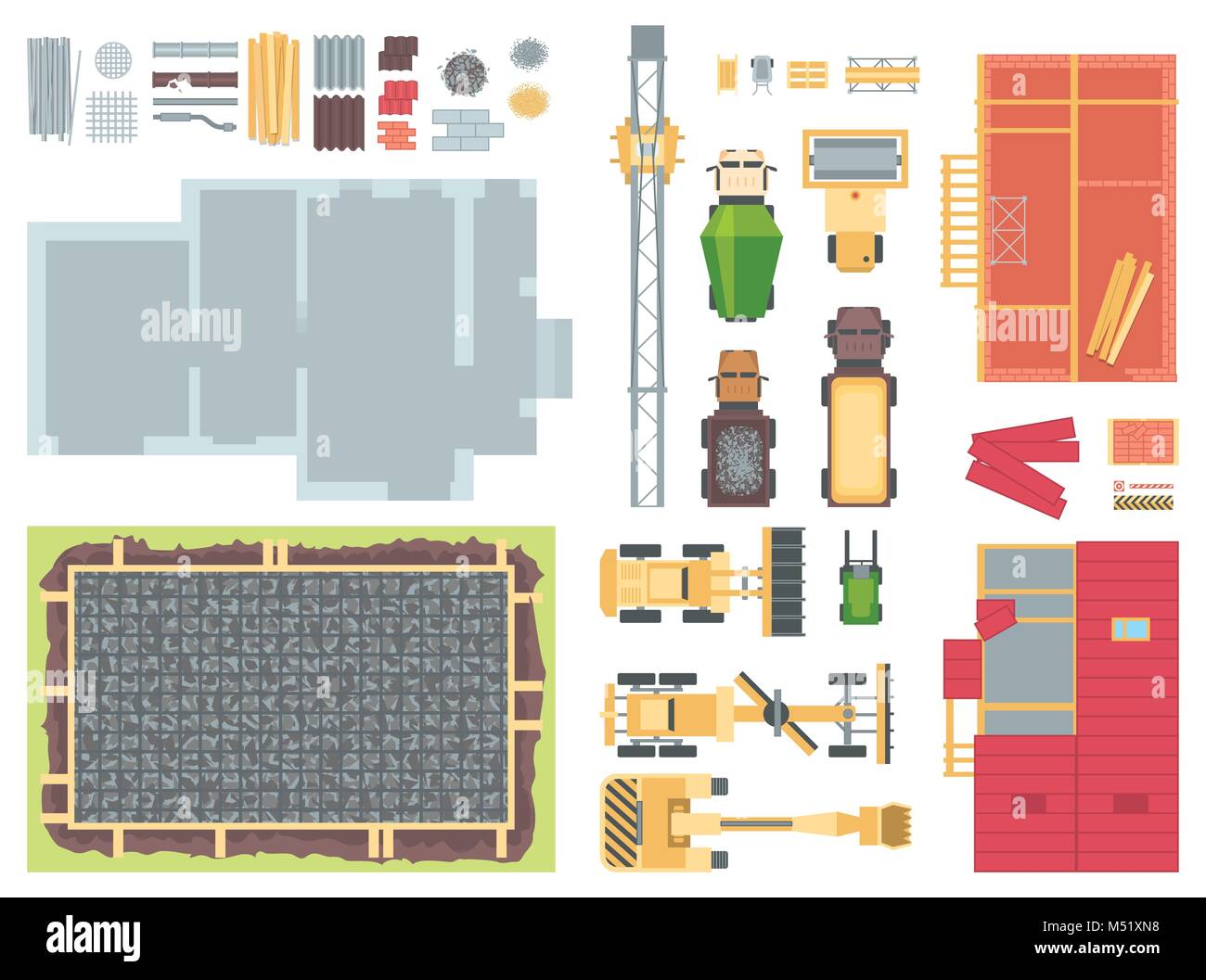Construction elements vector Stock Vector Images - Alamy