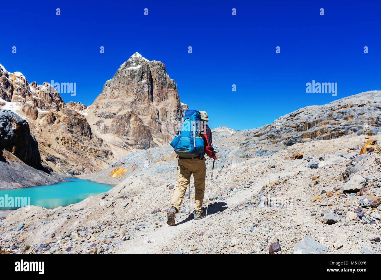 Hike in Peru Stock Photo - Alamy