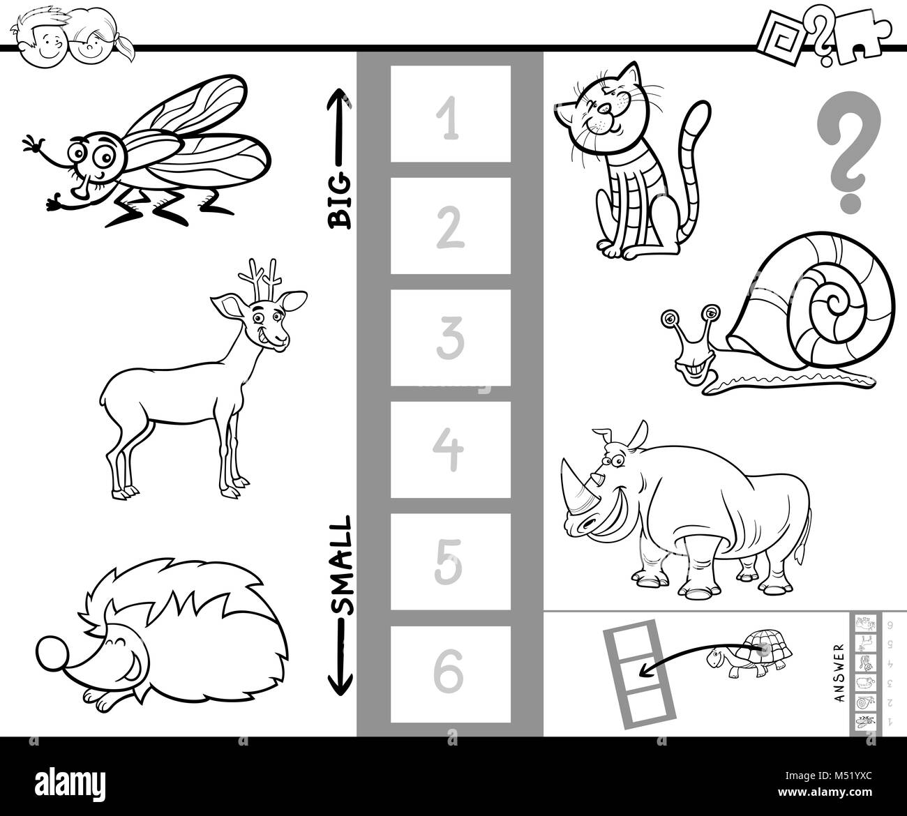 Deer drawing for kids Black and White Stock Photos & Images - Alamy