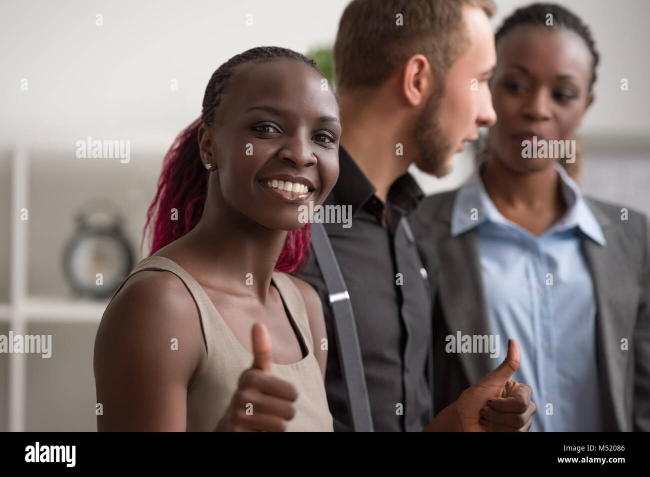 Portrait Of Business Team Inside Office Stock Photo - Alamy