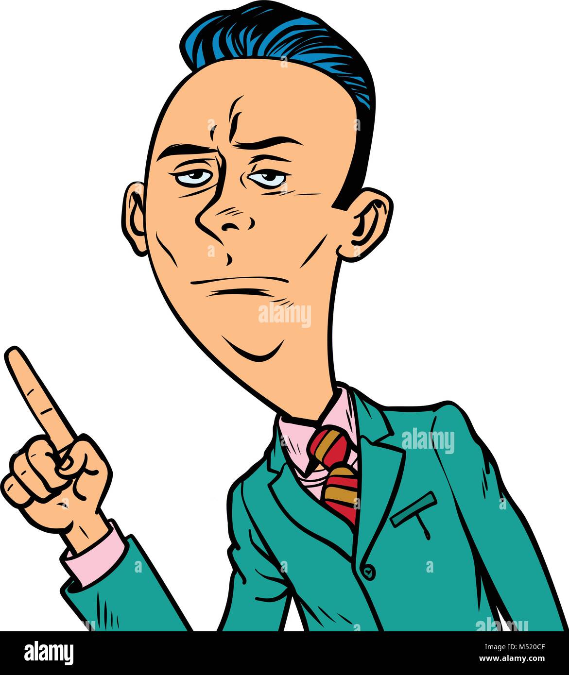 Cartoon calm man hi-res stock photography and images - Alamy