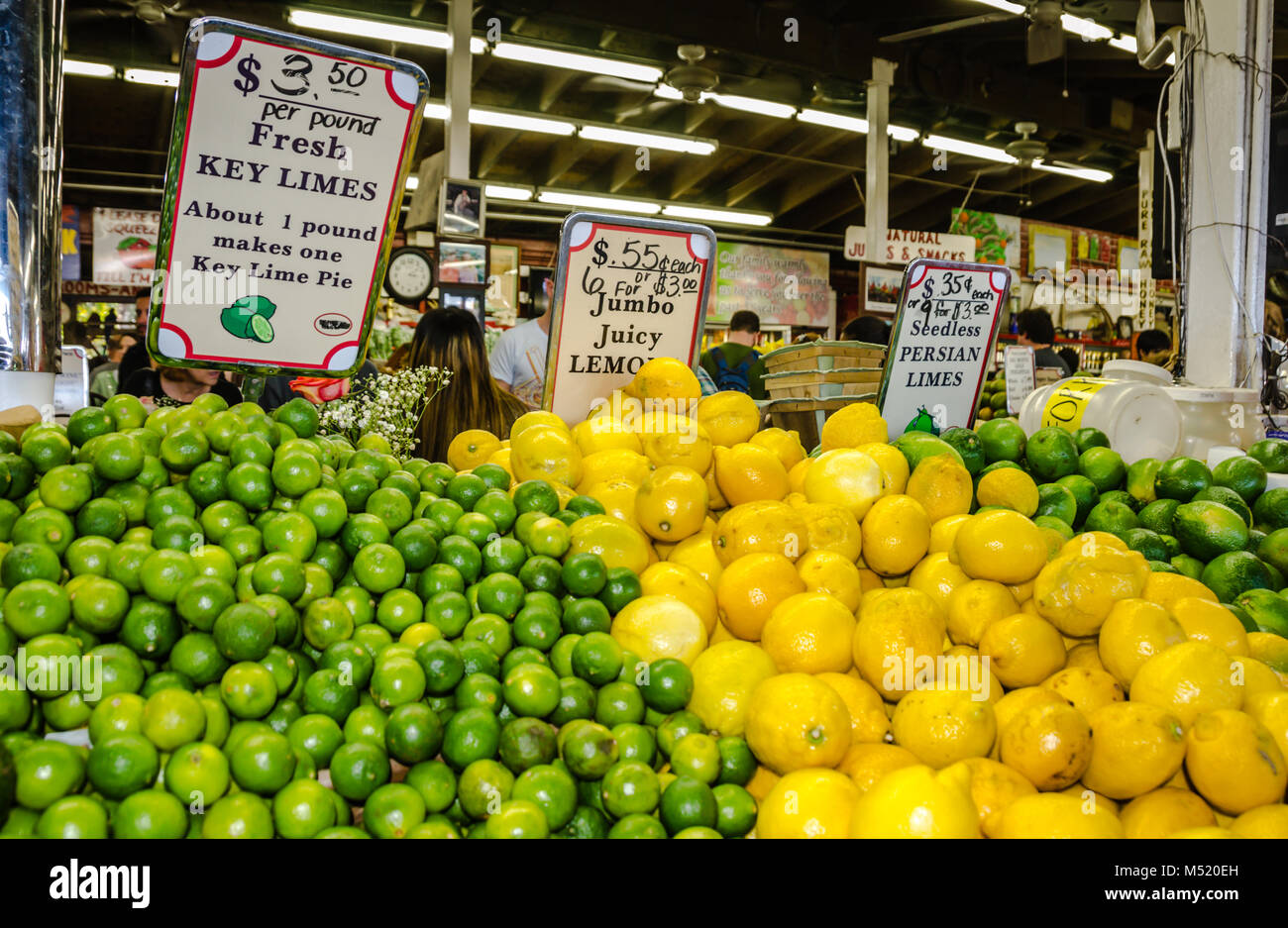 Key Lime display at Robert Is Here, popular South Dade farm stand that ...