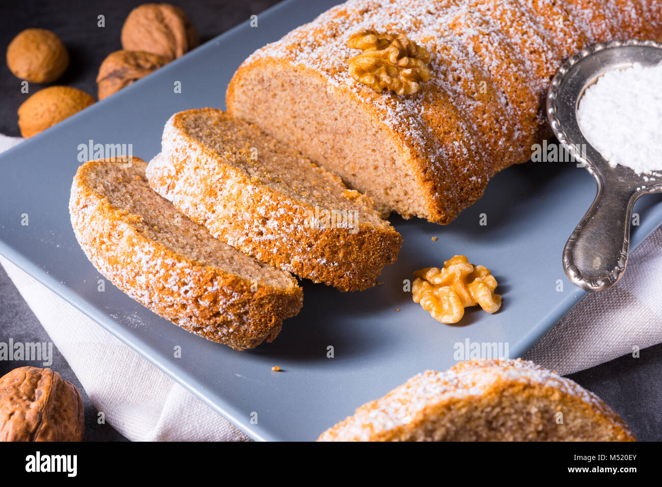 Amaranth cake gluten free Stock Photo - Alamy