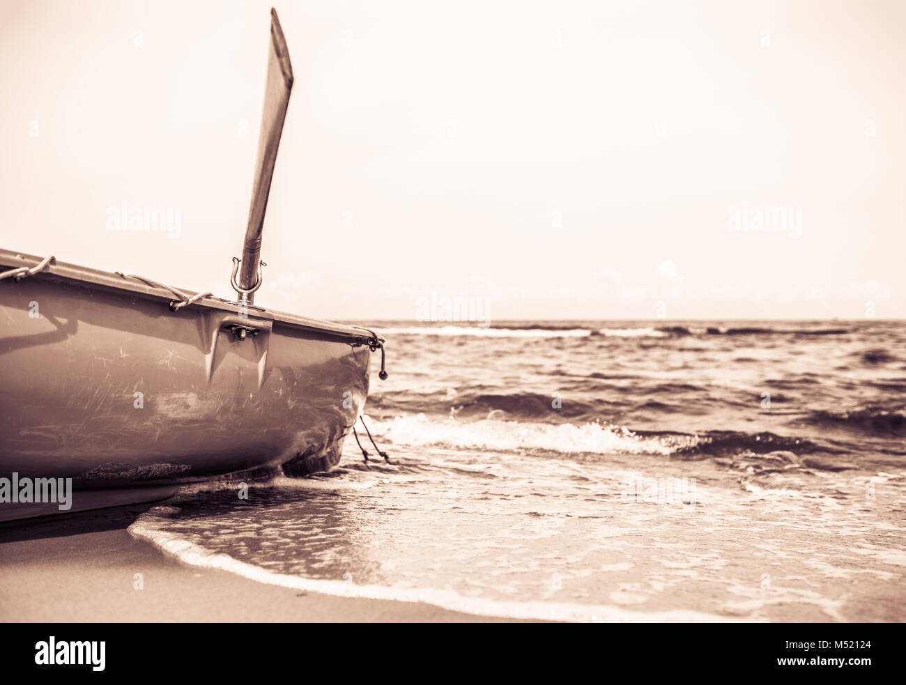 Orange lifeguard rescue boat Stock Photo - Alamy