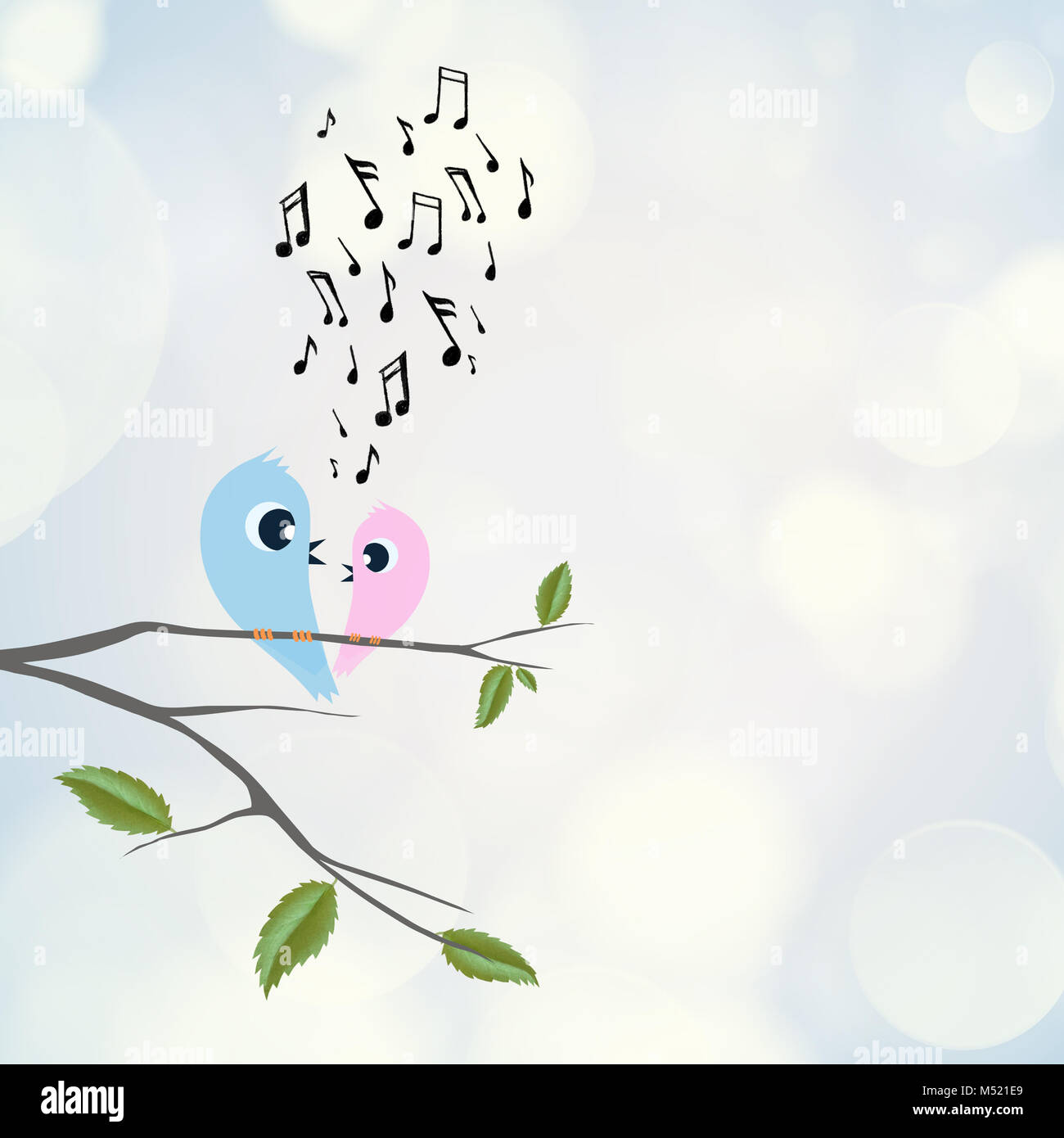 Birds flirting hi-res stock photography and images - Alamy