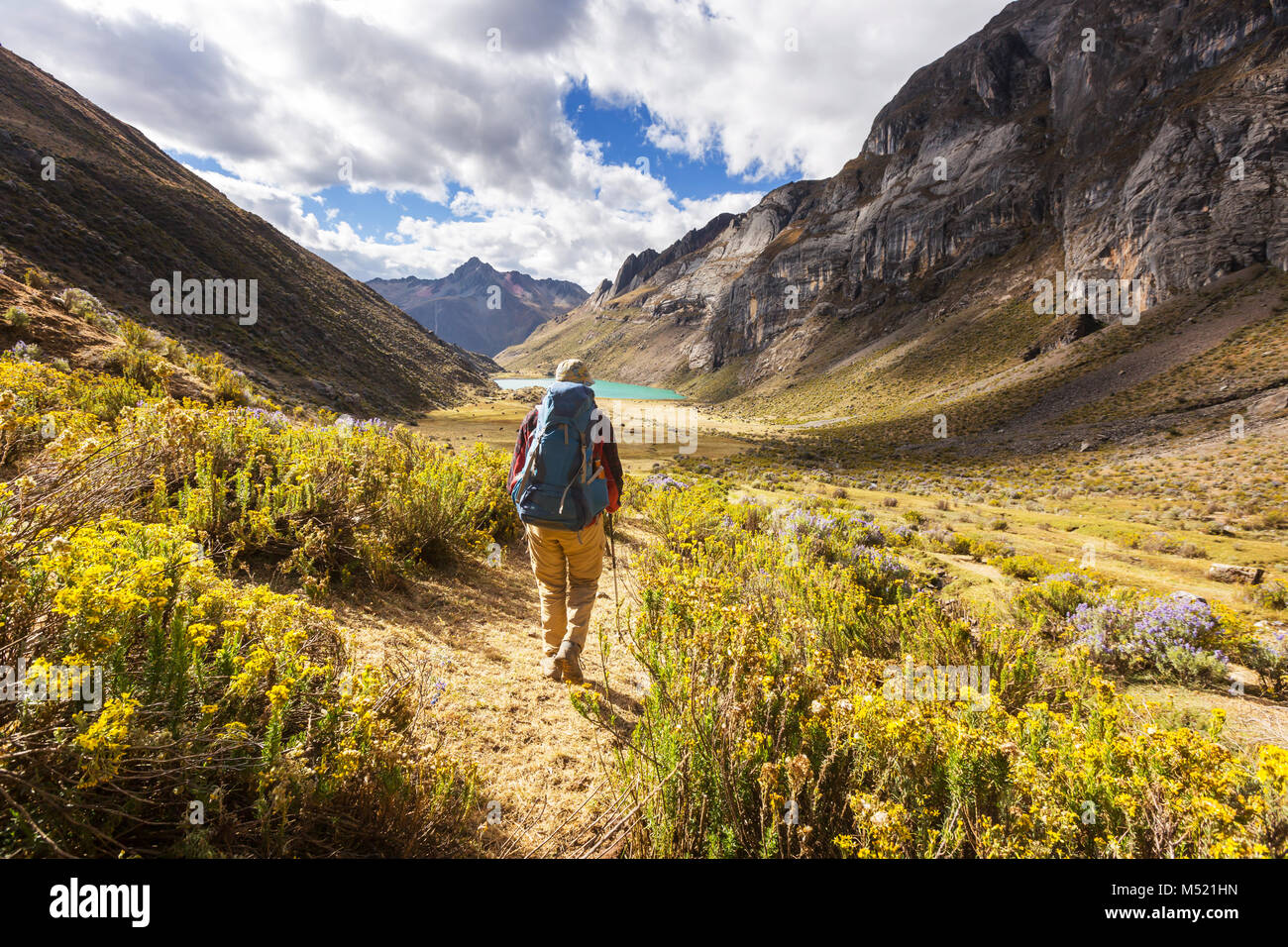 Hike in Peru Stock Photo - Alamy