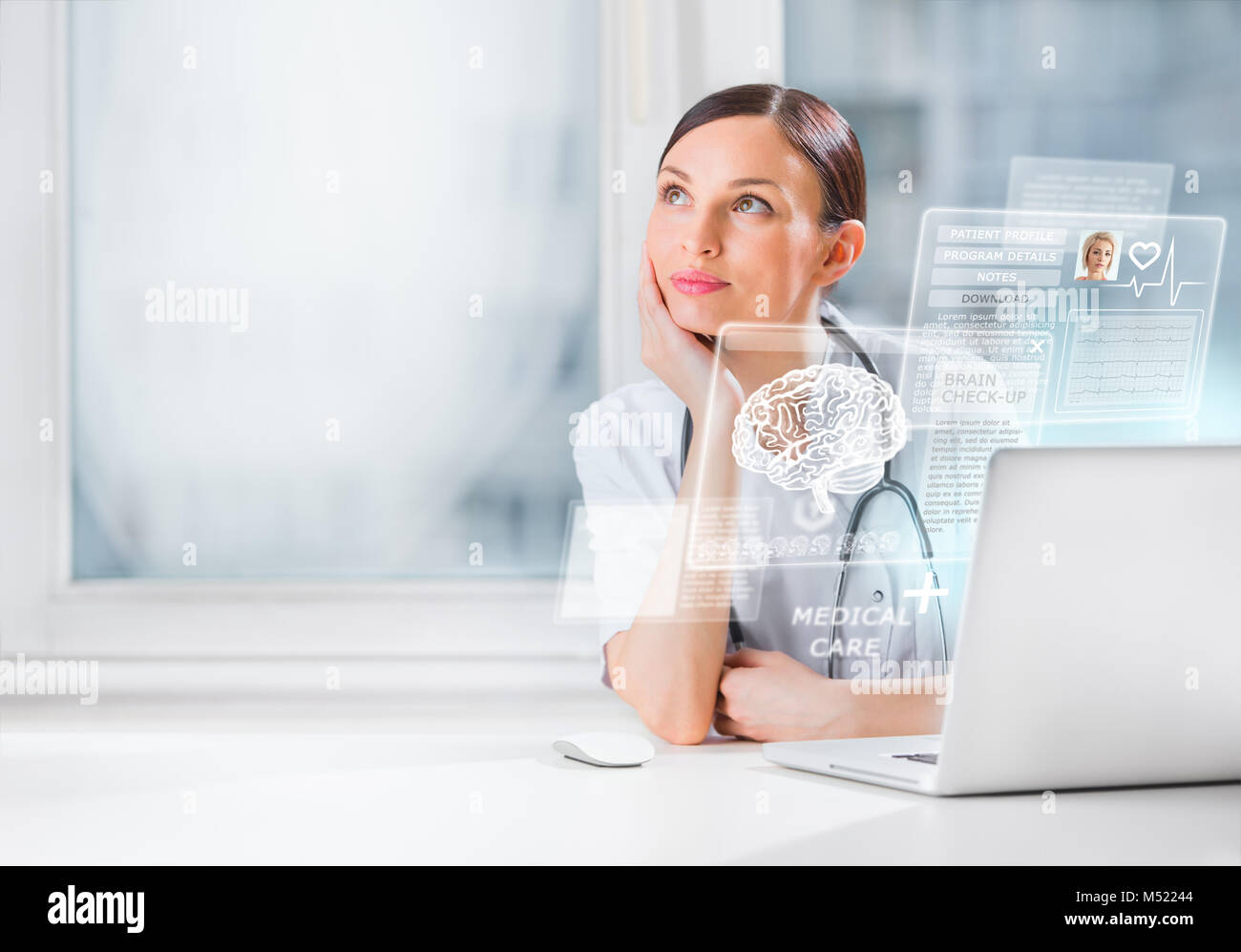 Female brain diagram hi-res stock photography and images - Alamy