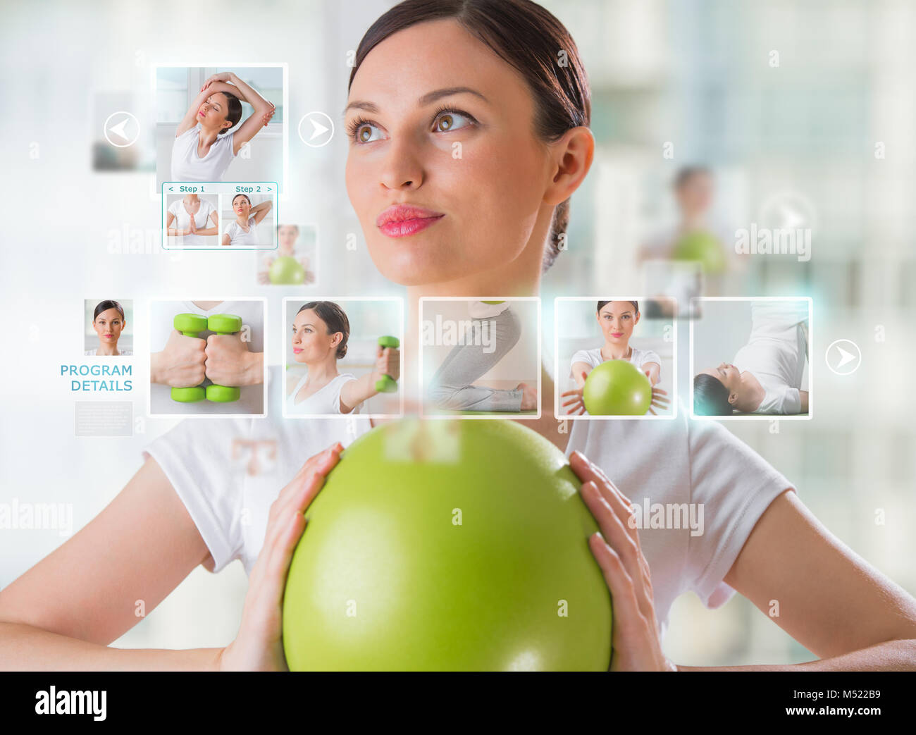 Virtual fitness interface hi-res stock photography and images - Alamy