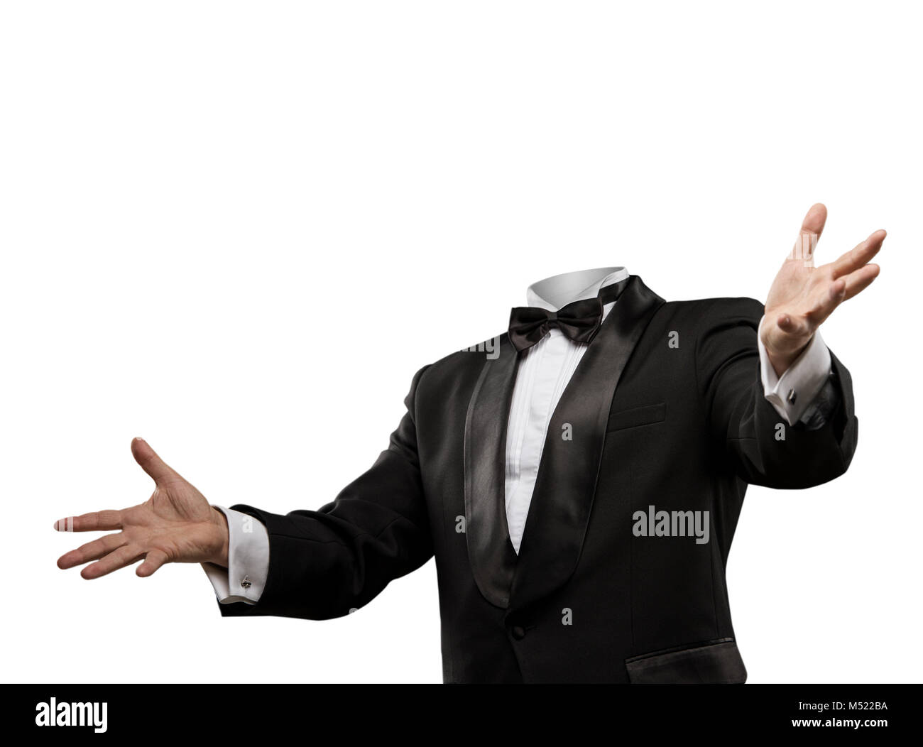 Man without head isolated on white Stock Photo - Alamy