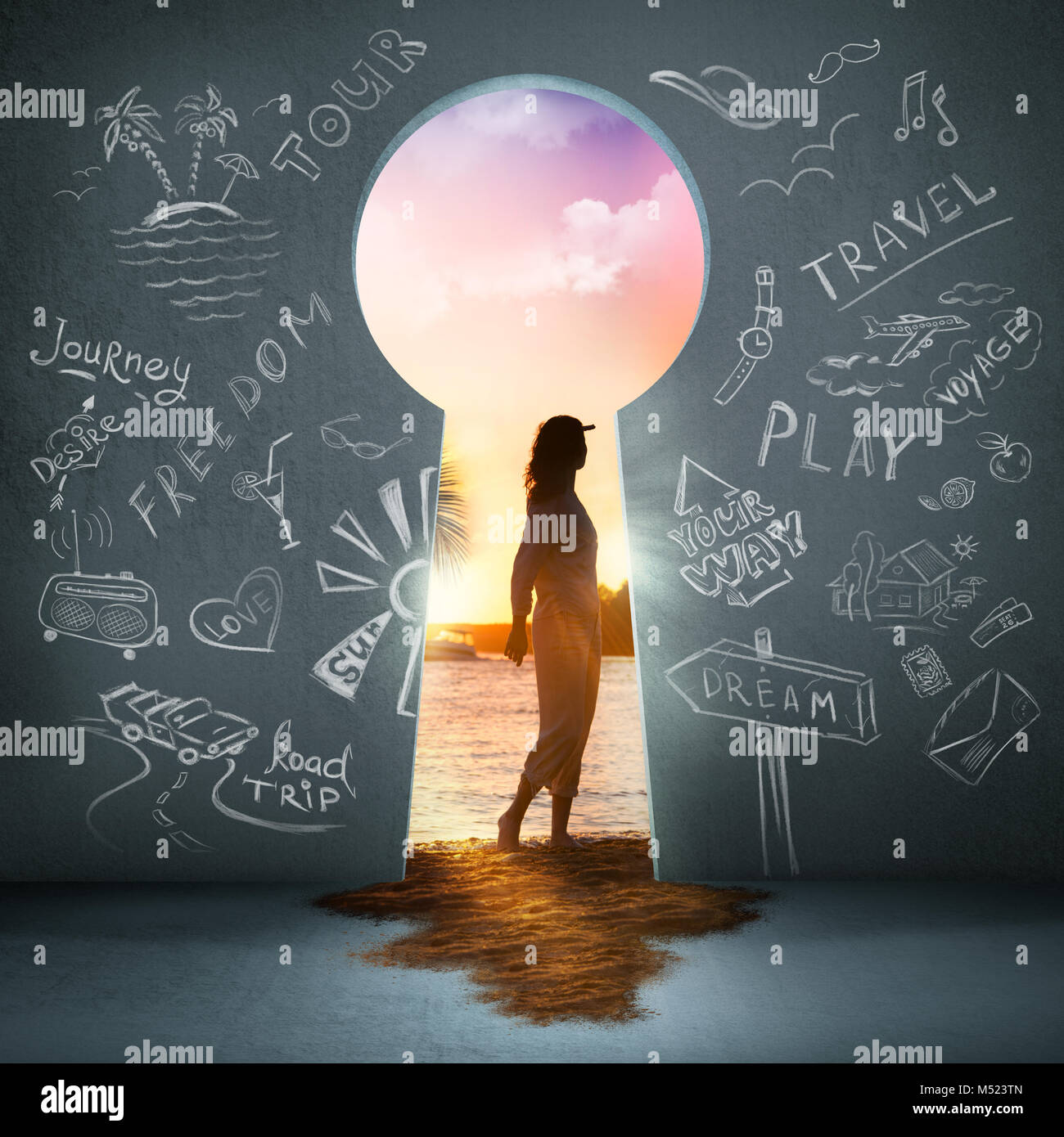 Key to freedom Stock Photo - Alamy