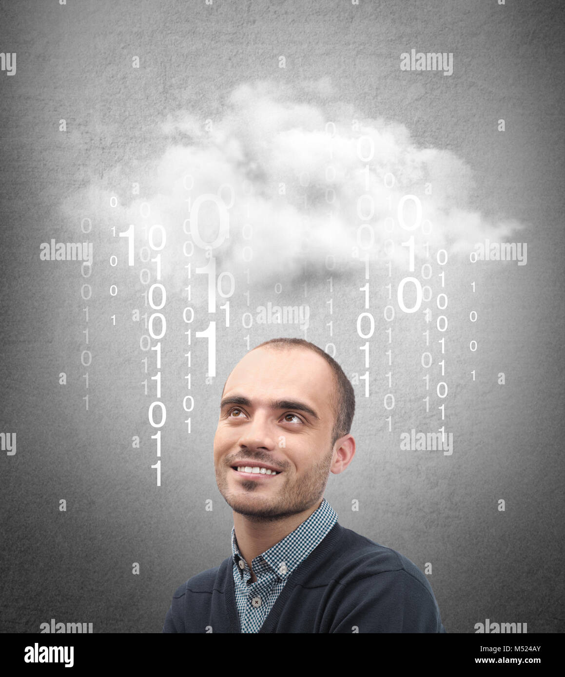 Digital rain hi-res stock photography and images - Alamy