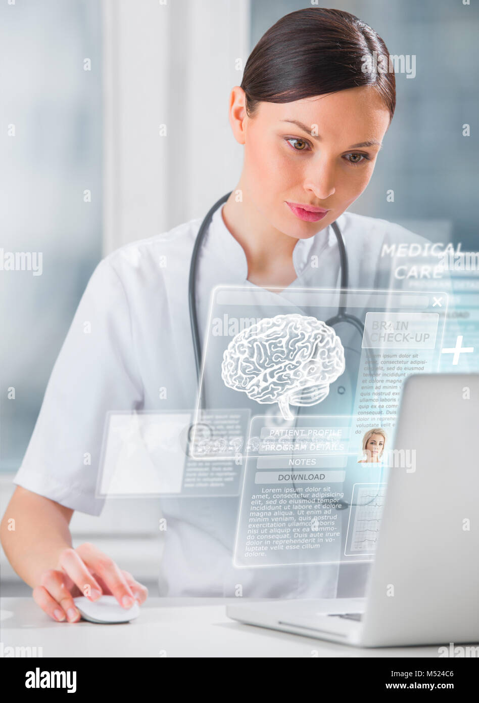Female brain diagram hi-res stock photography and images - Alamy