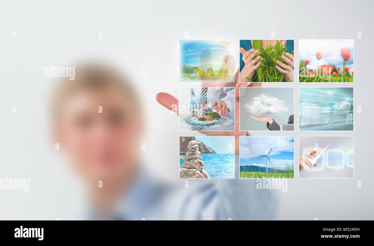Viewing touch screen hi-res stock photography and images - Alamy