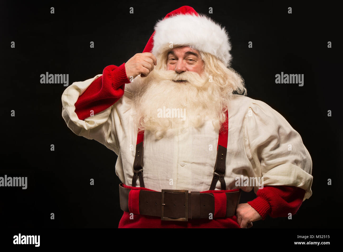 Touching his mustache hi-res stock photography and images - Alamy