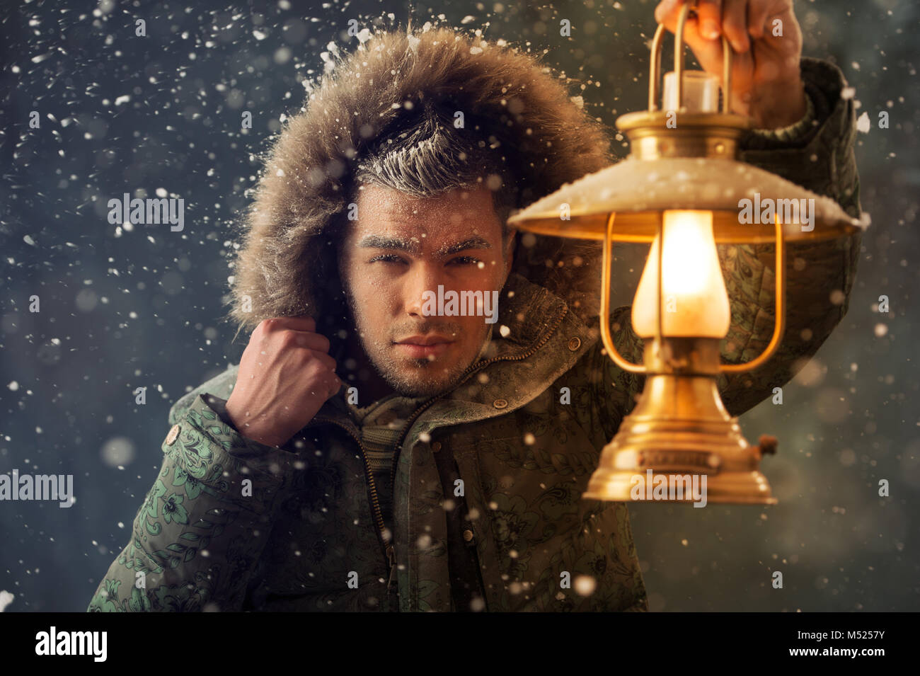 Boy blowing at lamp hi-res stock photography and images - Alamy