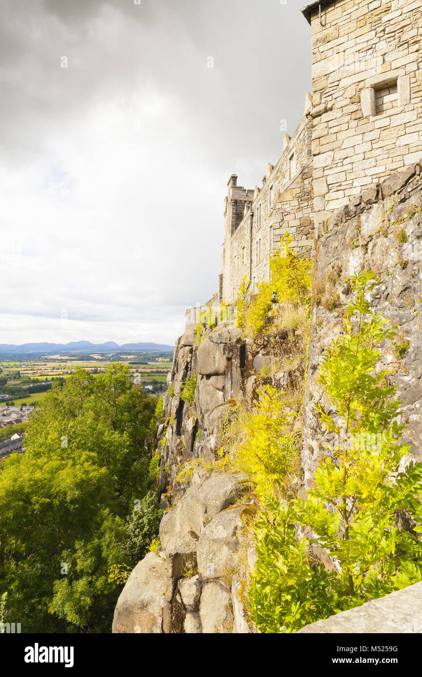 Stirling castle side view and promontory Stock Photo - Alamy