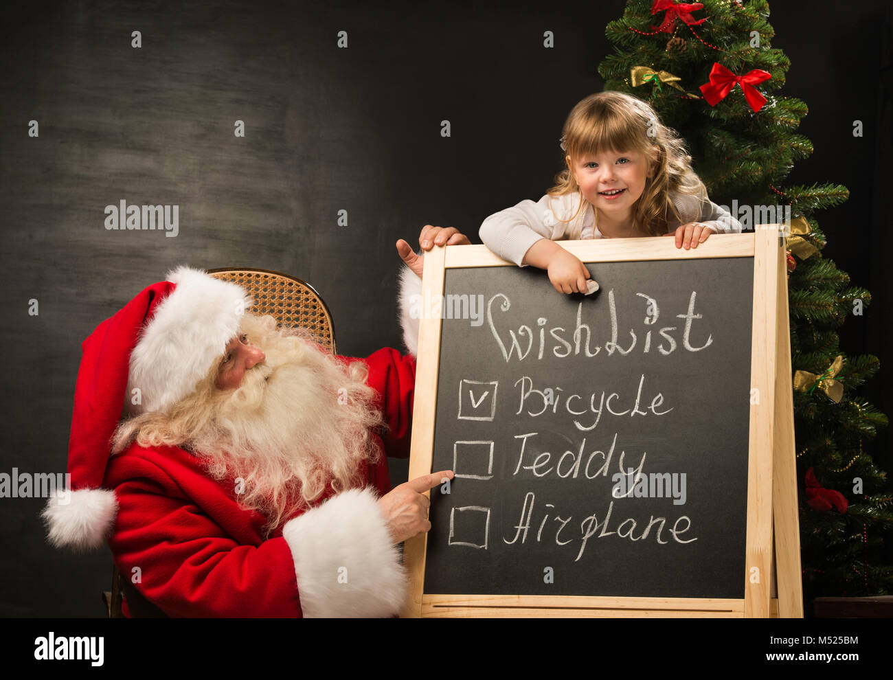 Santa claus menu board hi-res stock photography and images - Alamy