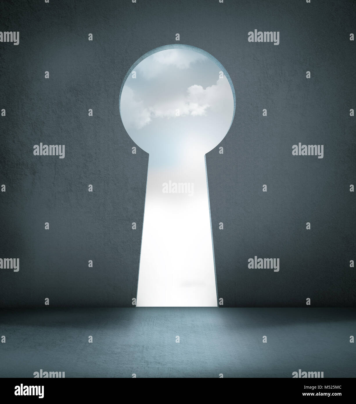 Keyhole in wall Stock Photo - Alamy