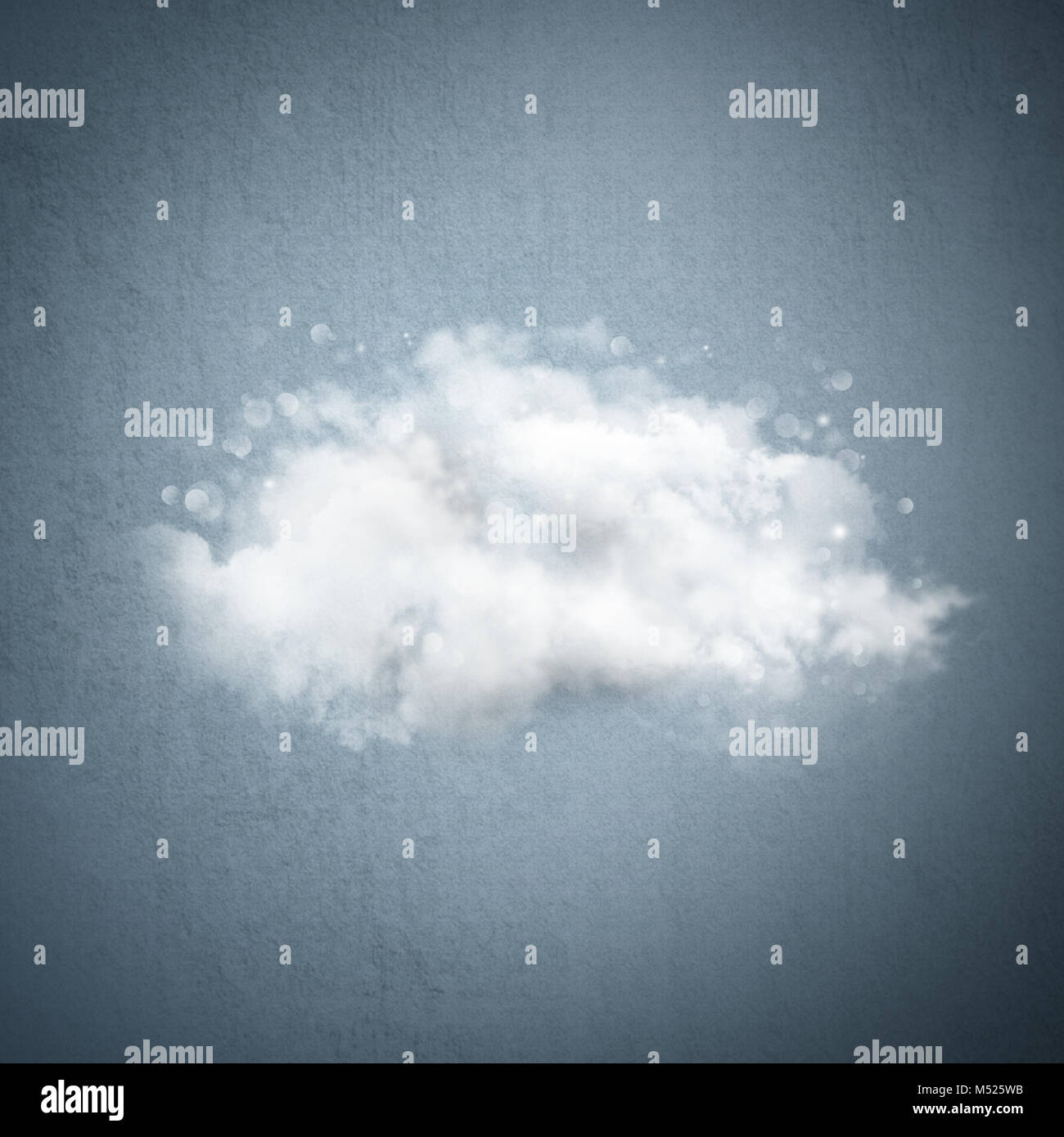 Creative technological background. Cloud Inside an empty room Stock ...