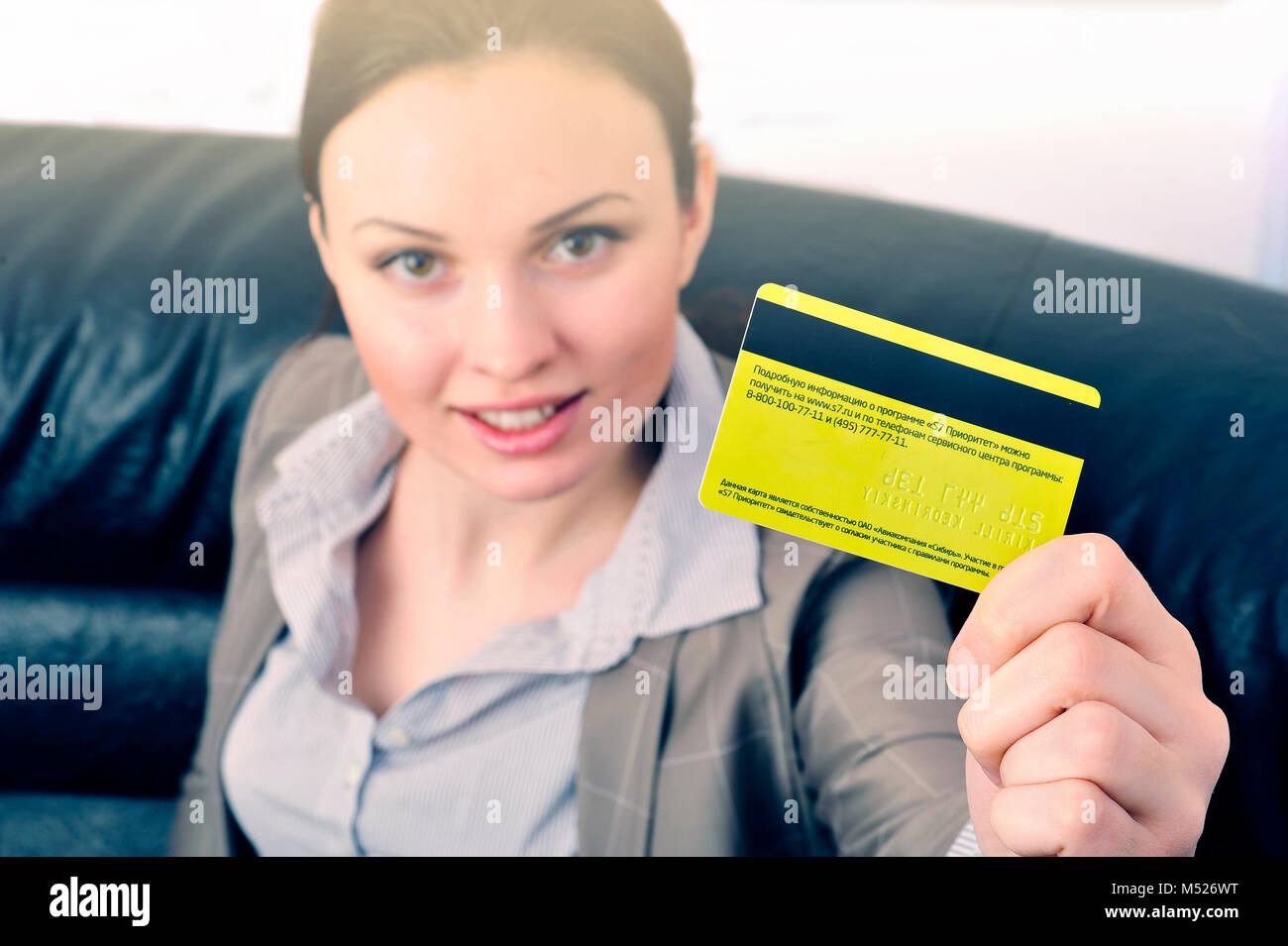 Positive black lady credit hi-res stock photography and images - Alamy