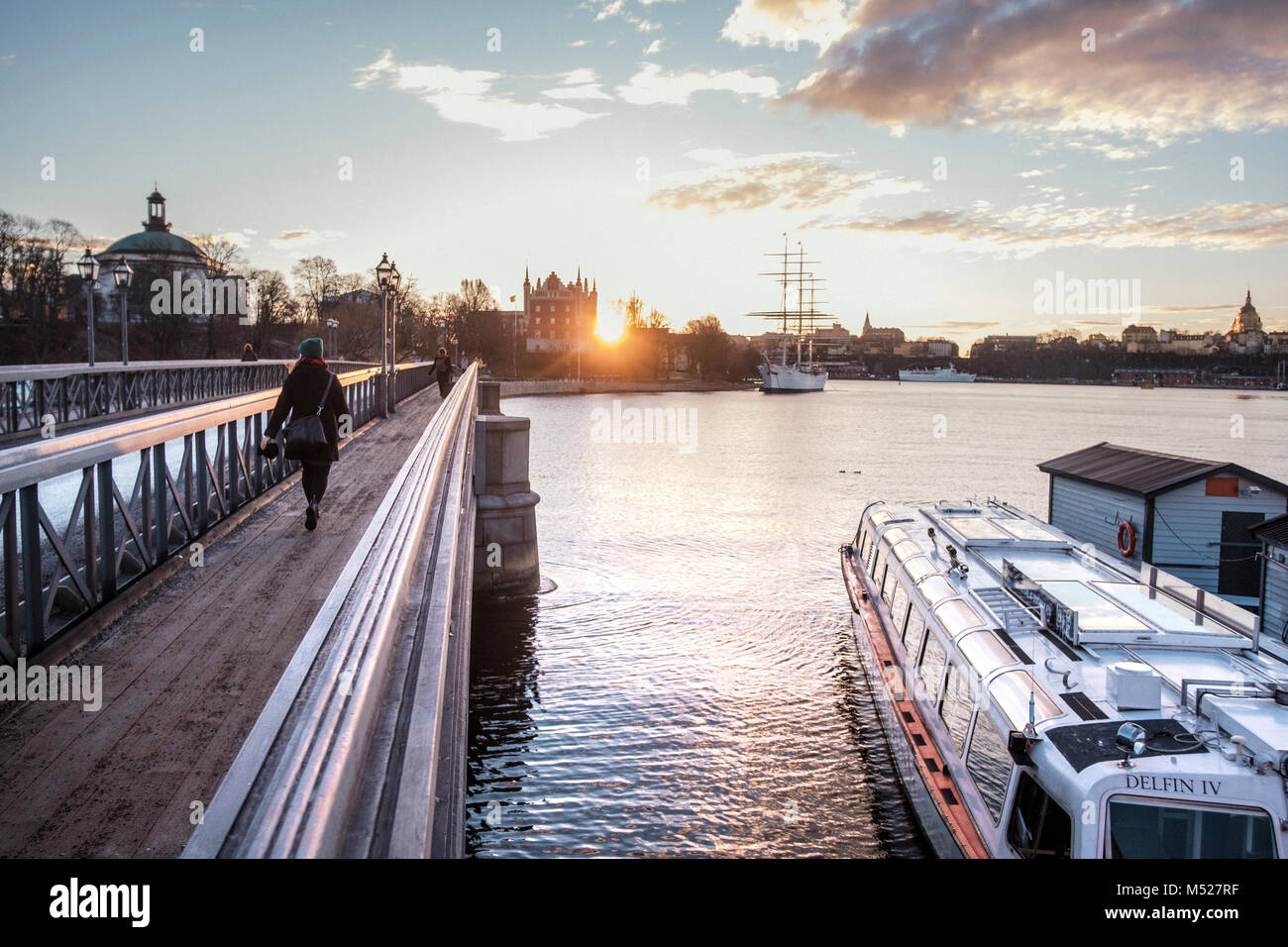 Walking across bridge hi-res stock photography and images - Alamy