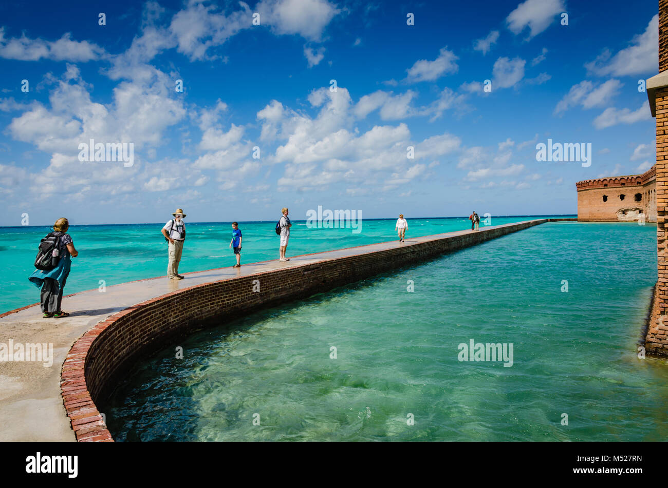 Built to protect Fort Jefferson from ocean waves, the moat offers a ...